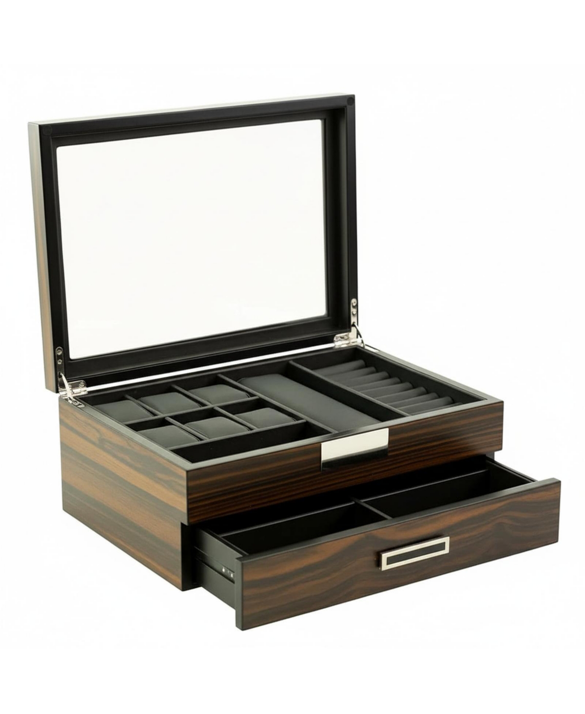 Click here for Yigii Executive Unisex Wood Valet Sunglasses Stora... prices