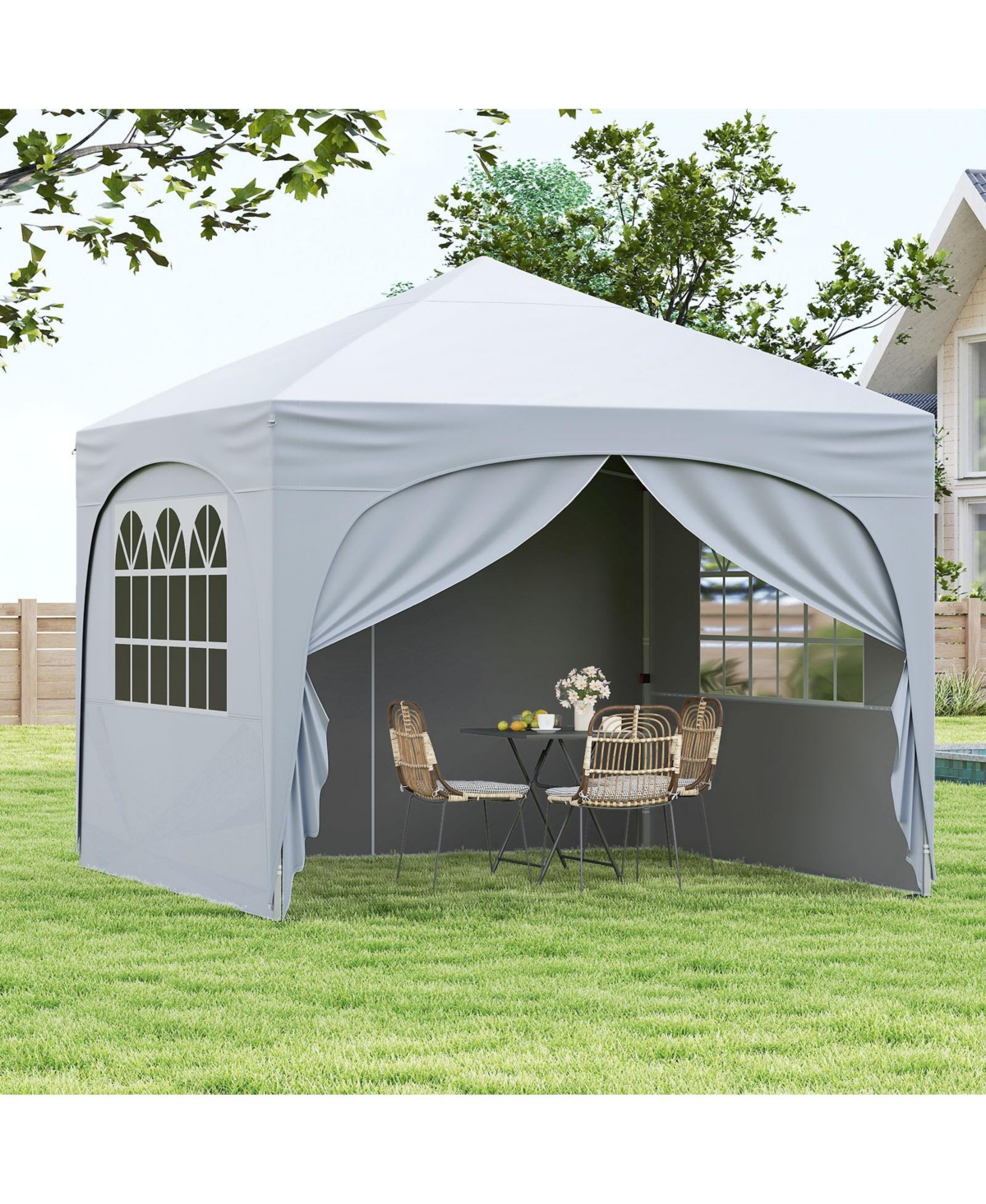 Click here for Slickblue Pop Up Canopy Tent with 4 Removable Side... prices