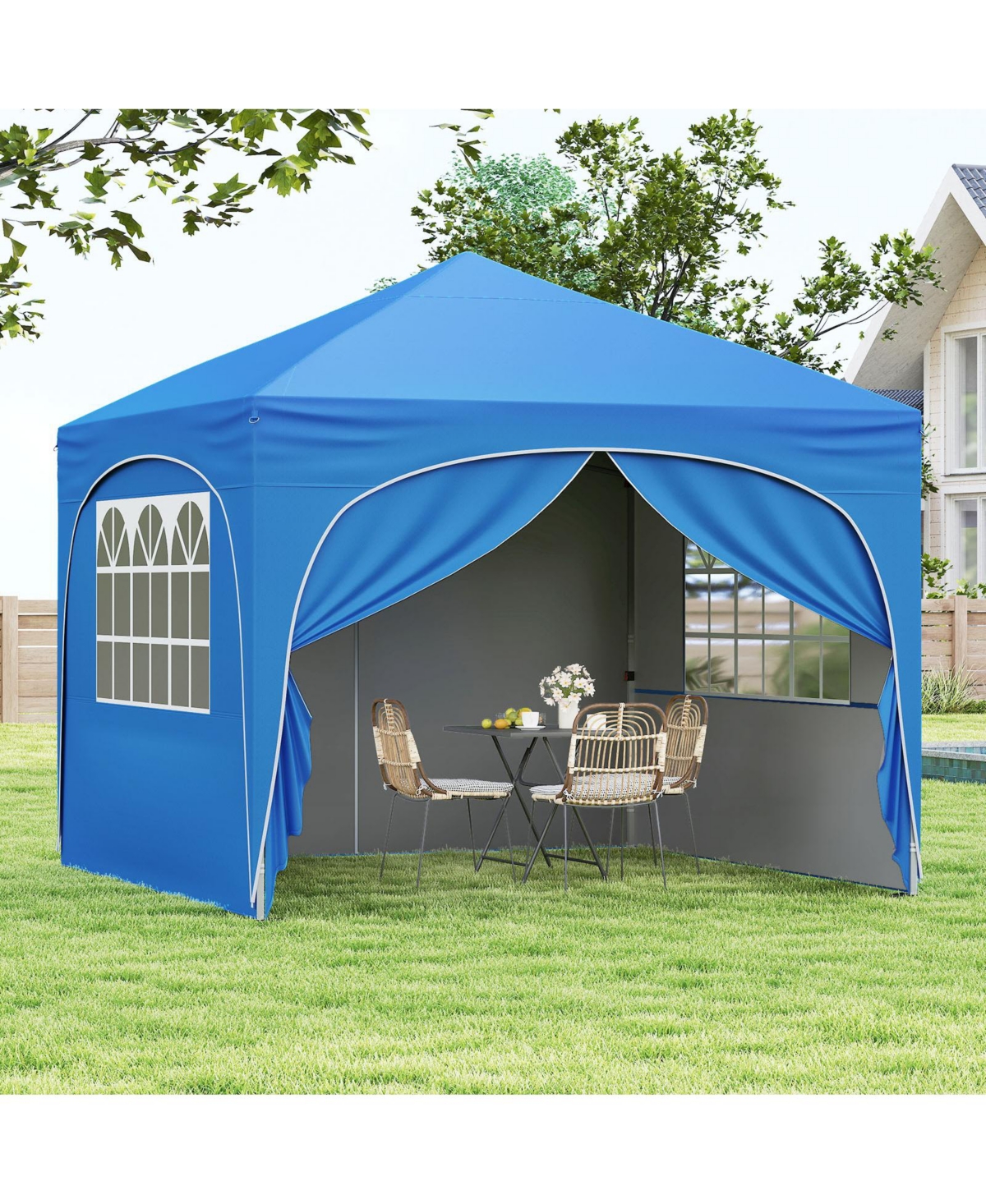 Click here for Slickblue Pop Up Canopy Tent with 4 Removable Side... prices