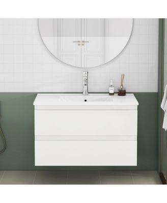 Click here for Sillysis Walnut Freestanding Bathroom Vanity With... prices
