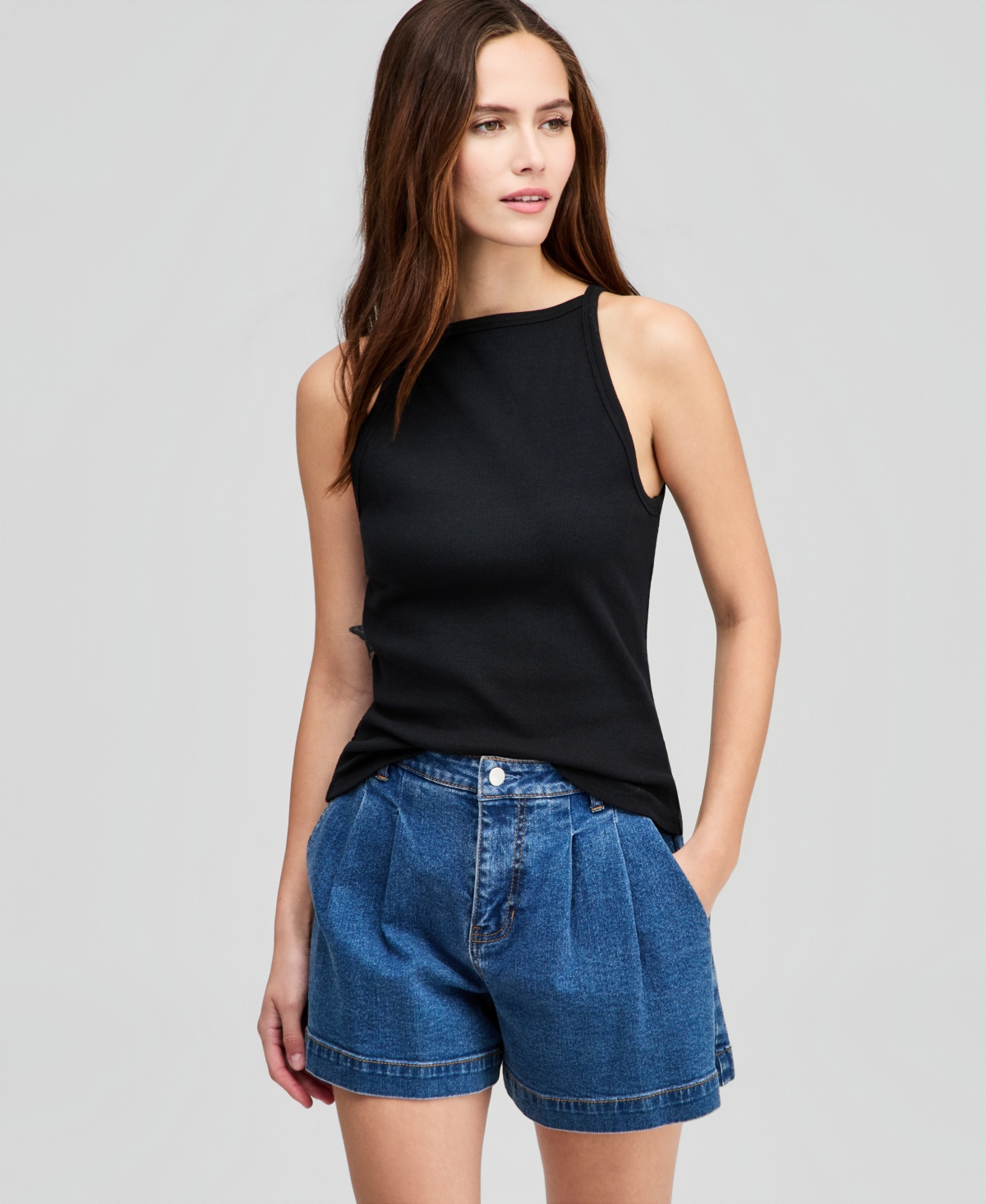 Click here for And Now This Womens High-Neck Sleeveless Tank Top... prices