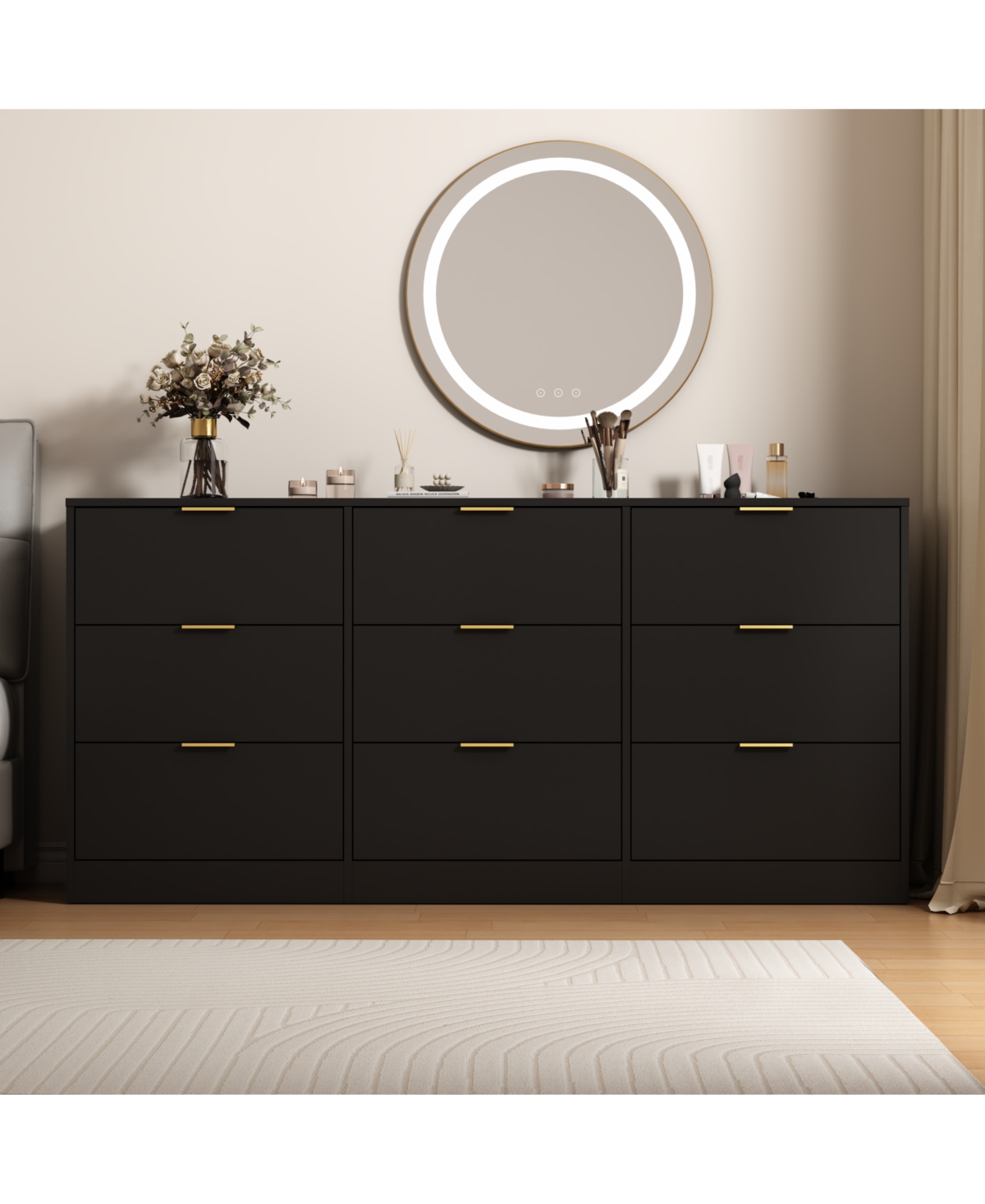 Click here for Rainsken 9 Drawer Dresser for Bedroom  63 Large De... prices