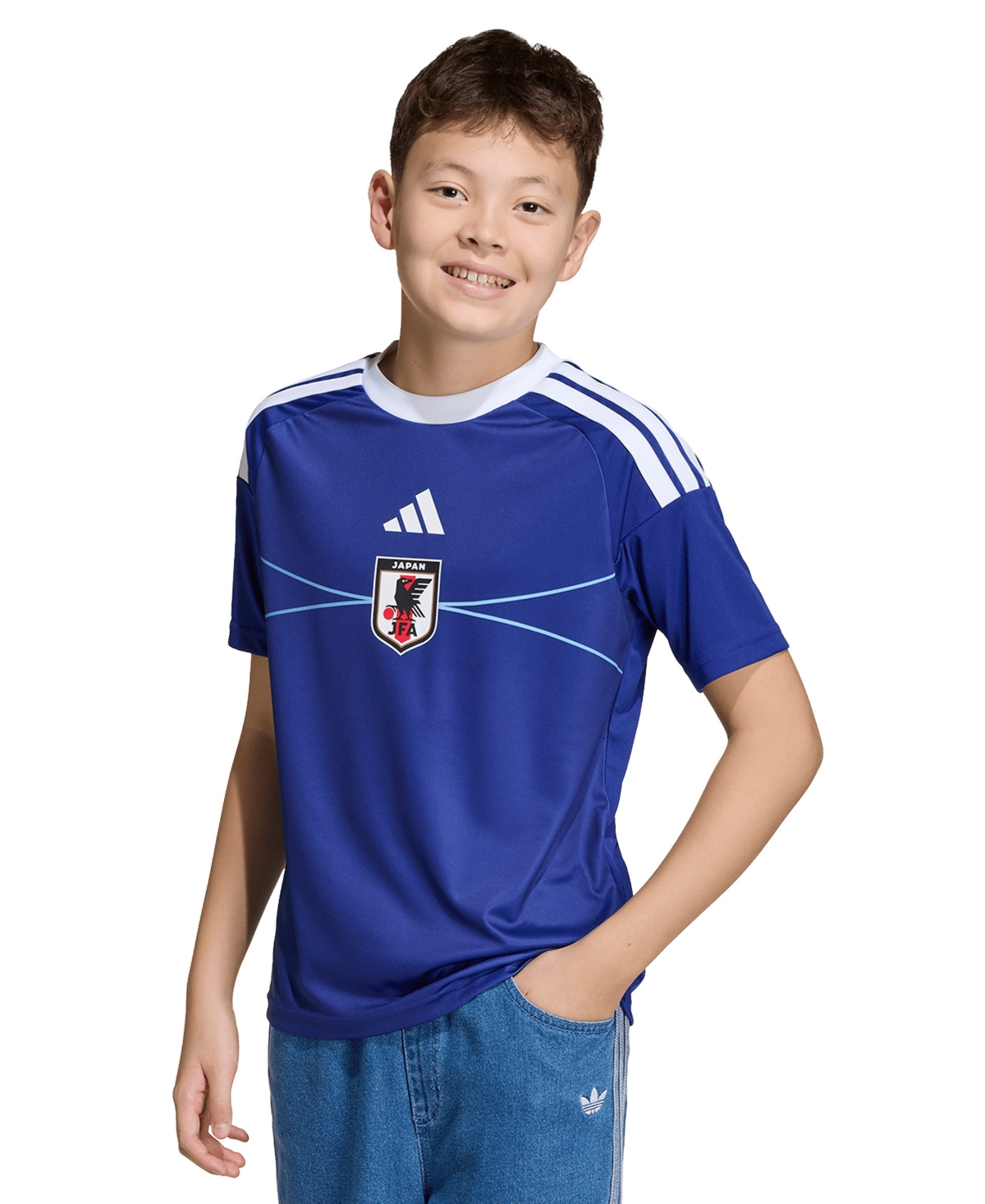 Click here for adidas Boys 8-20 Japan Crewneck Home Fan Jersey T-... prices