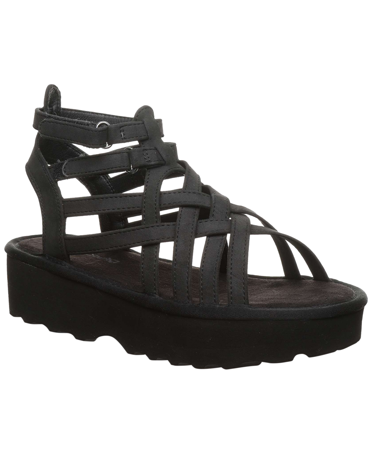 Click here for Bearpaw Womens Prominence Round Toe Sandals - Blac... prices