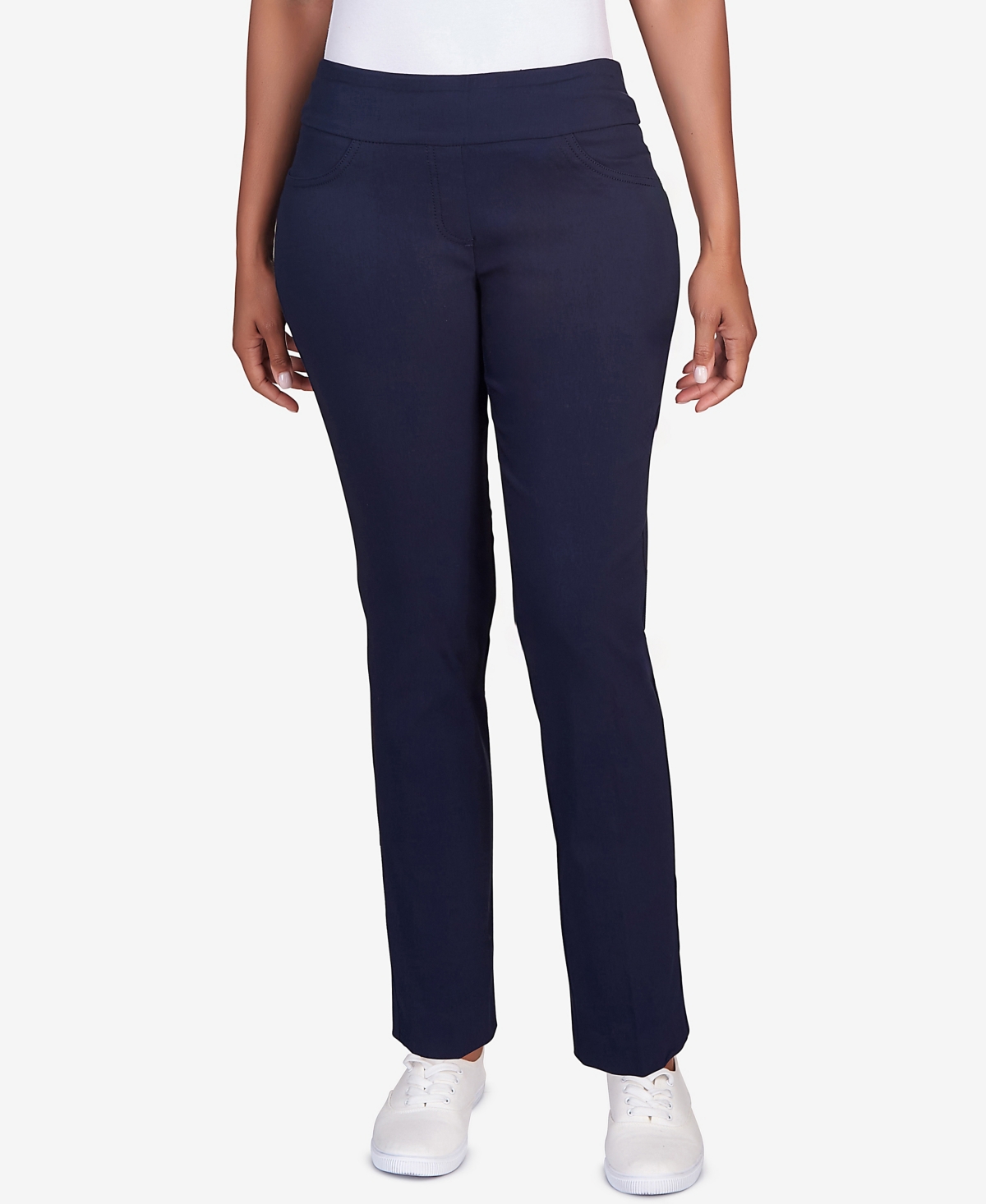 Click here for Ruby Rd. Plus Size Mid-Rise Ankle Pants - Navy prices