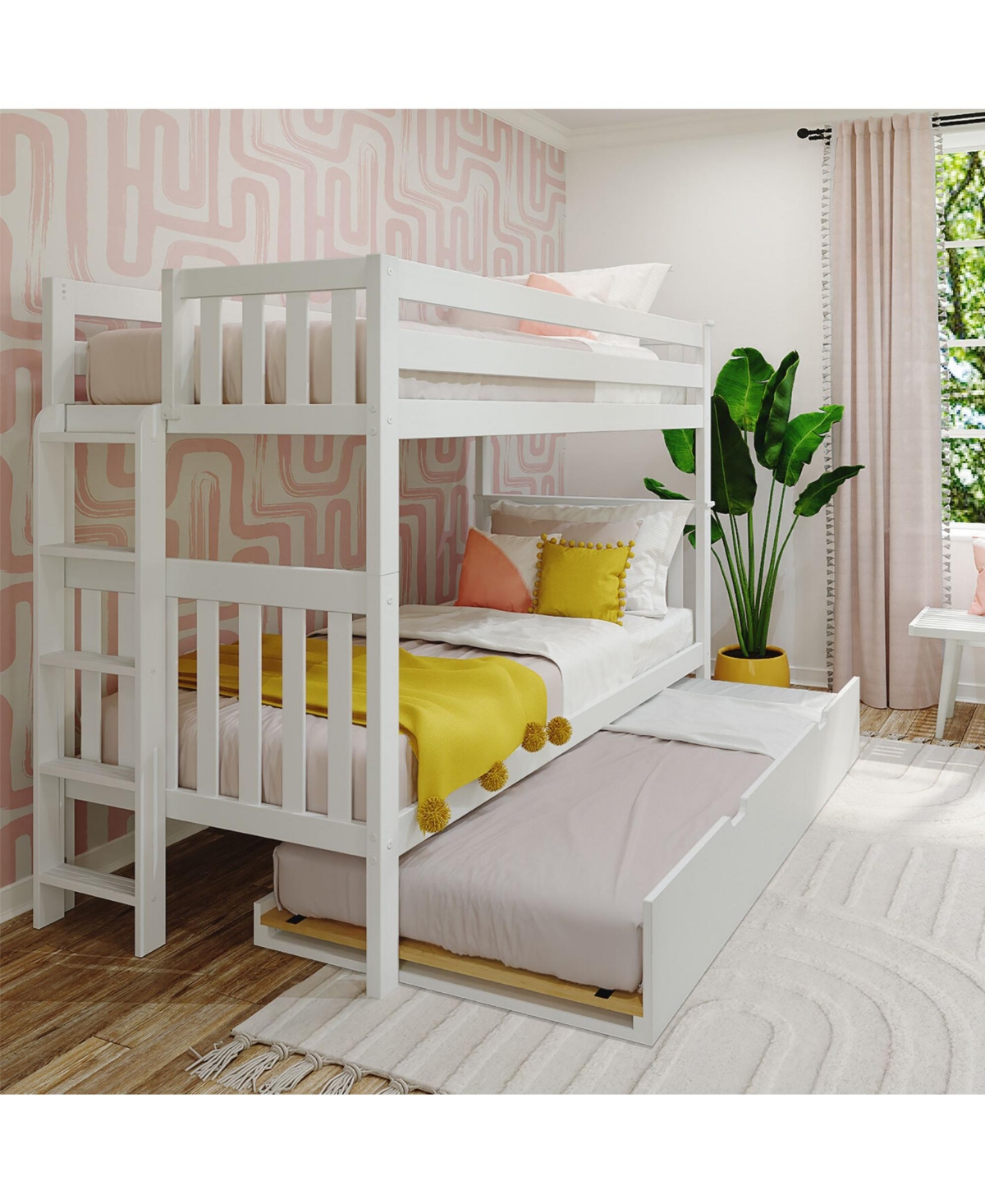 Click here for Max & Lily Bunk Bed with Ladder on End and Trundle... prices