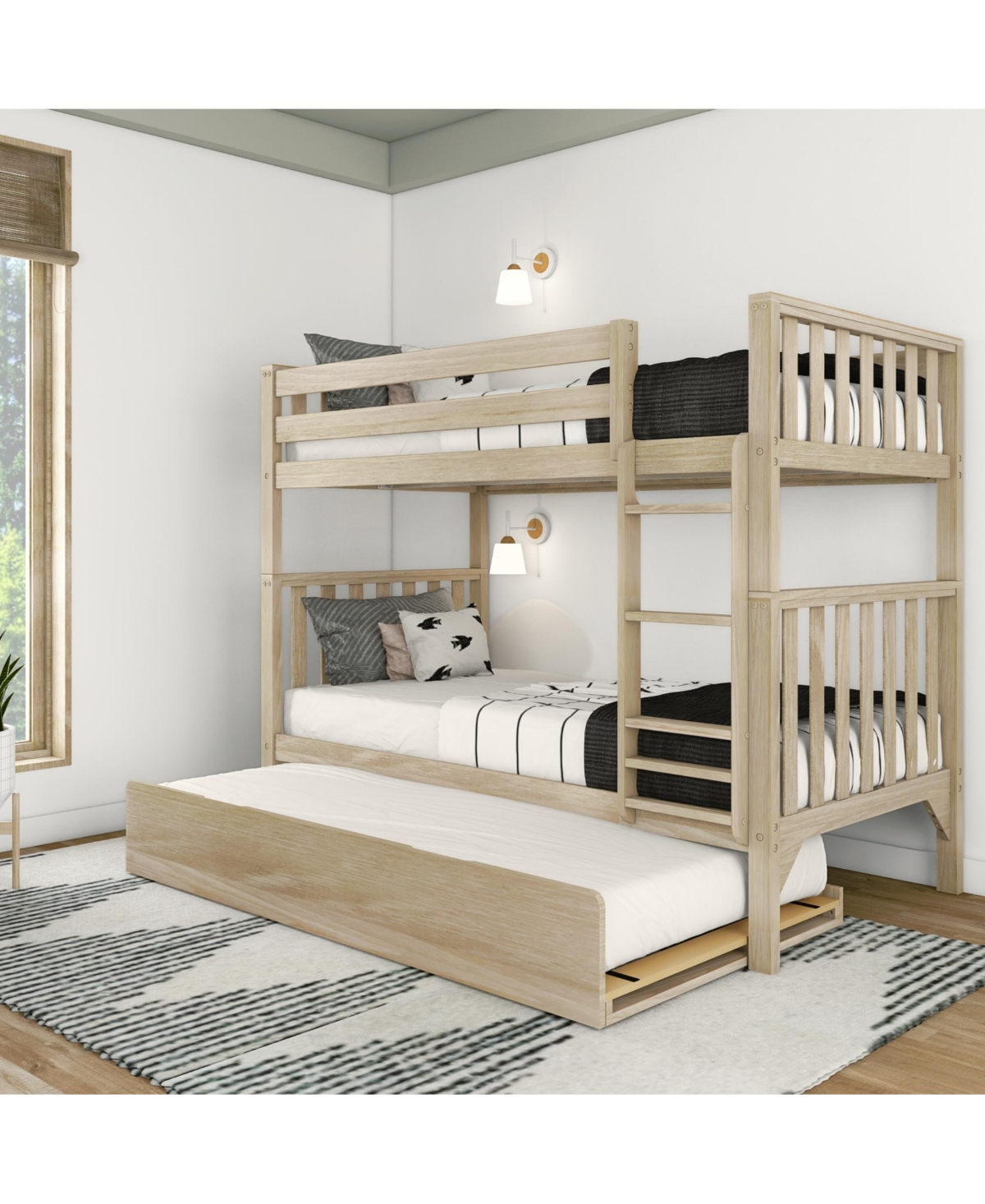 Click here for Max and Lily Solid Wood Scandinavian Twin over Twi... prices