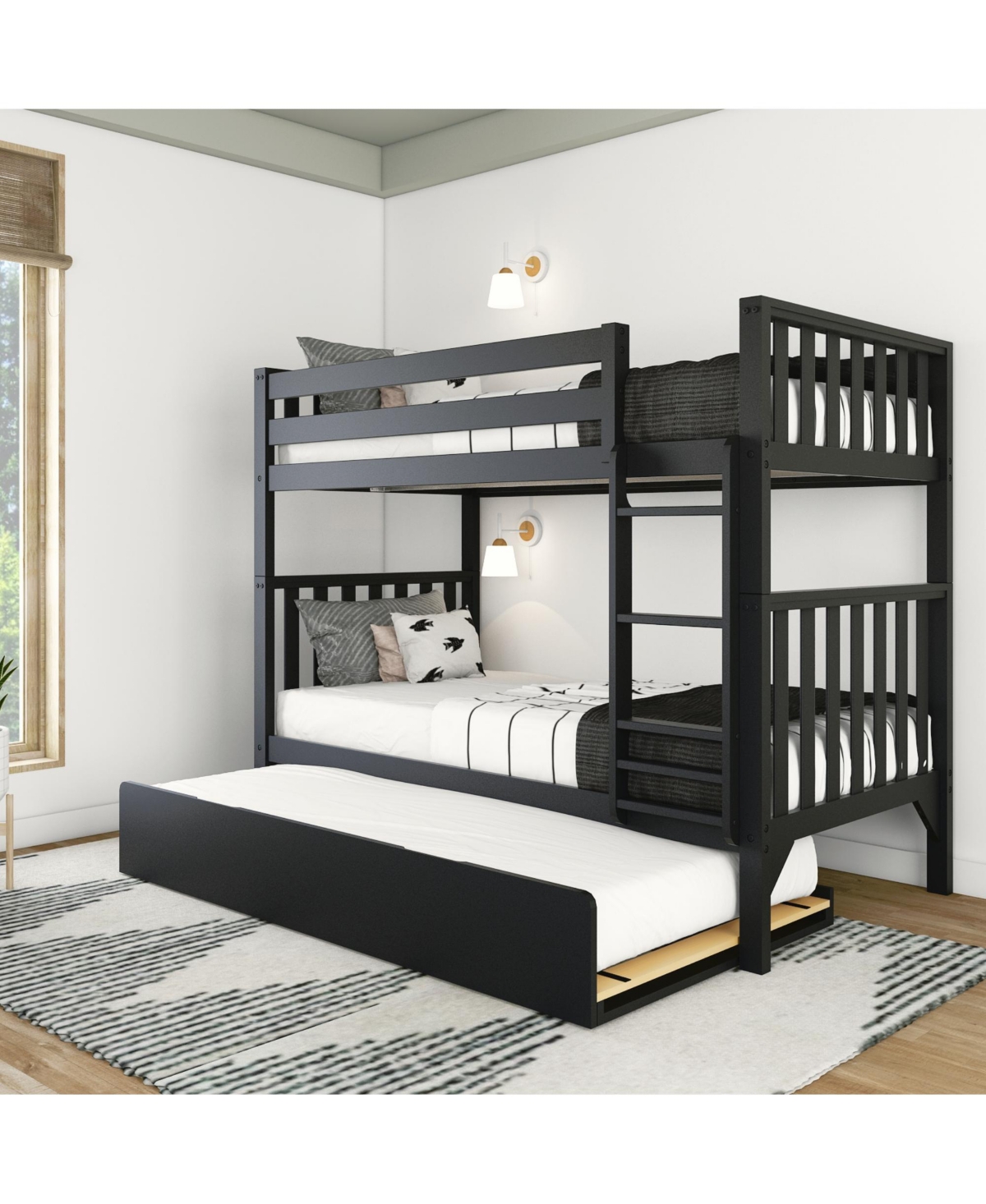 Click here for Max and Lily Solid Wood Scandinavian Twin over Twi... prices