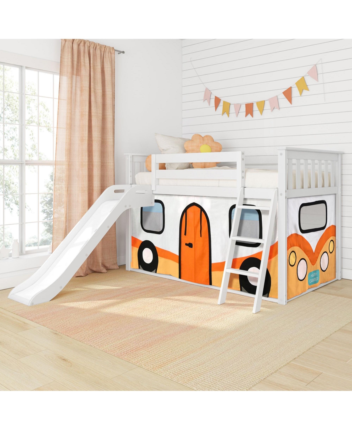 Click here for Max & Lily Low Bunk With Easy Slide and Orange Cam... prices