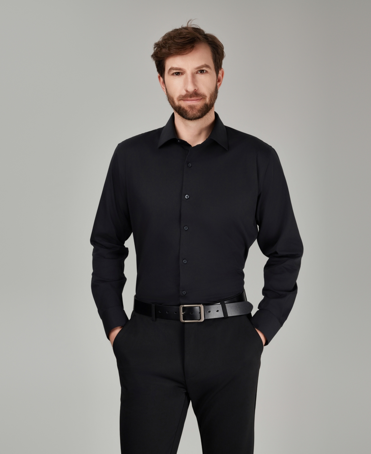 Click here for Alfani Mens Regular Fit Solid Dress Shirt  Macys E... prices