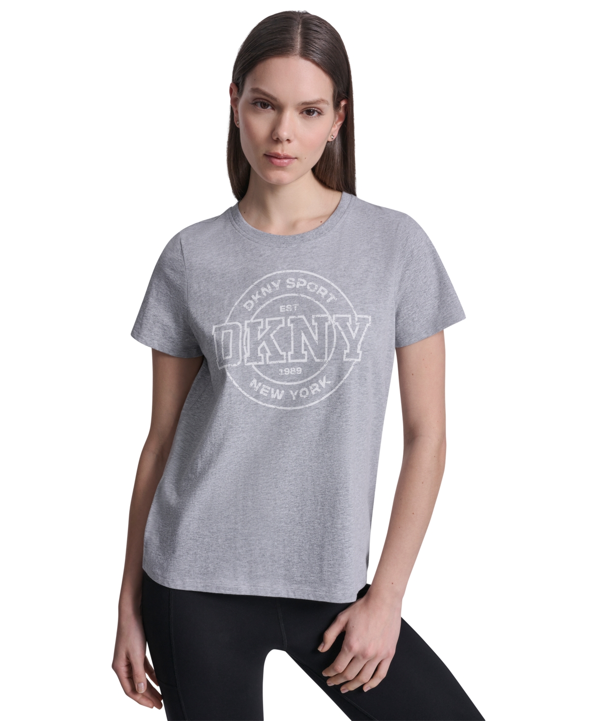 Click here for Dkny Sport Womens Collegiate Medallion Logo T-Shir... prices