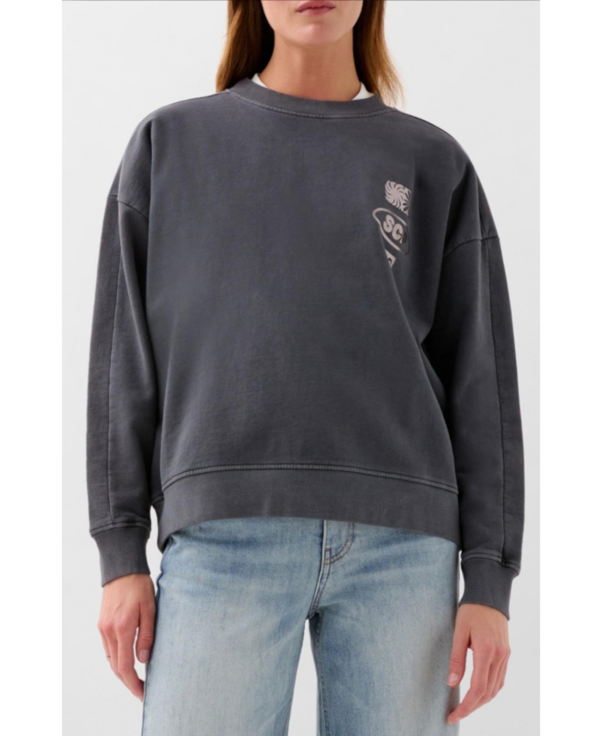 Click here for Scalpers Womens Moya Flow Sweater - Dark grey. prices