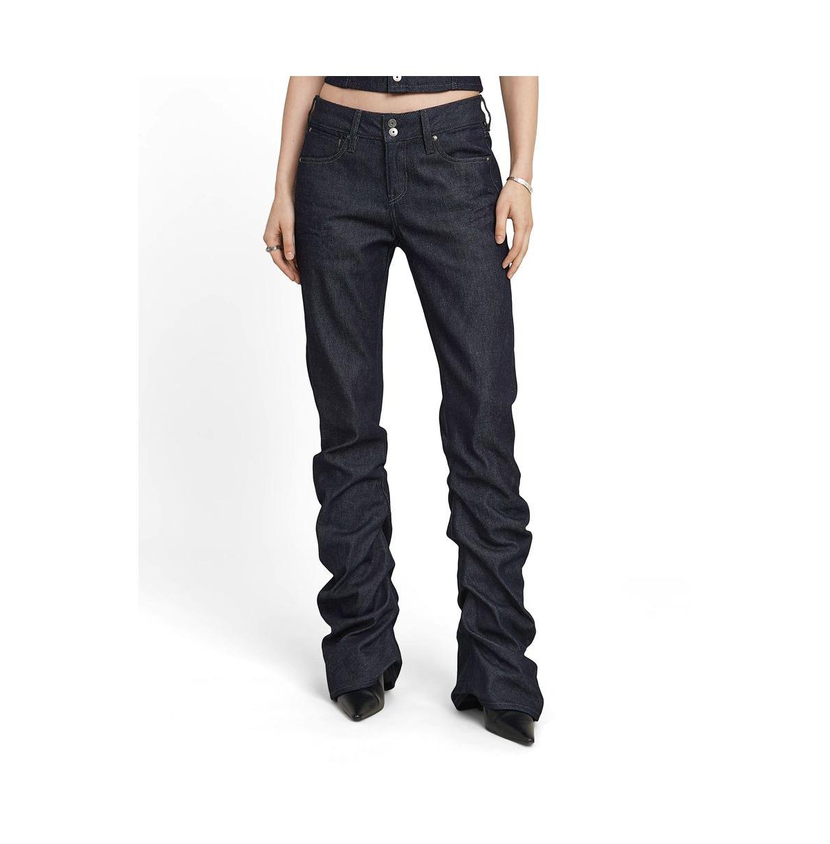 Click here for G-Star Womens G-Staq Low Bootcut Jeans - Raw denim prices