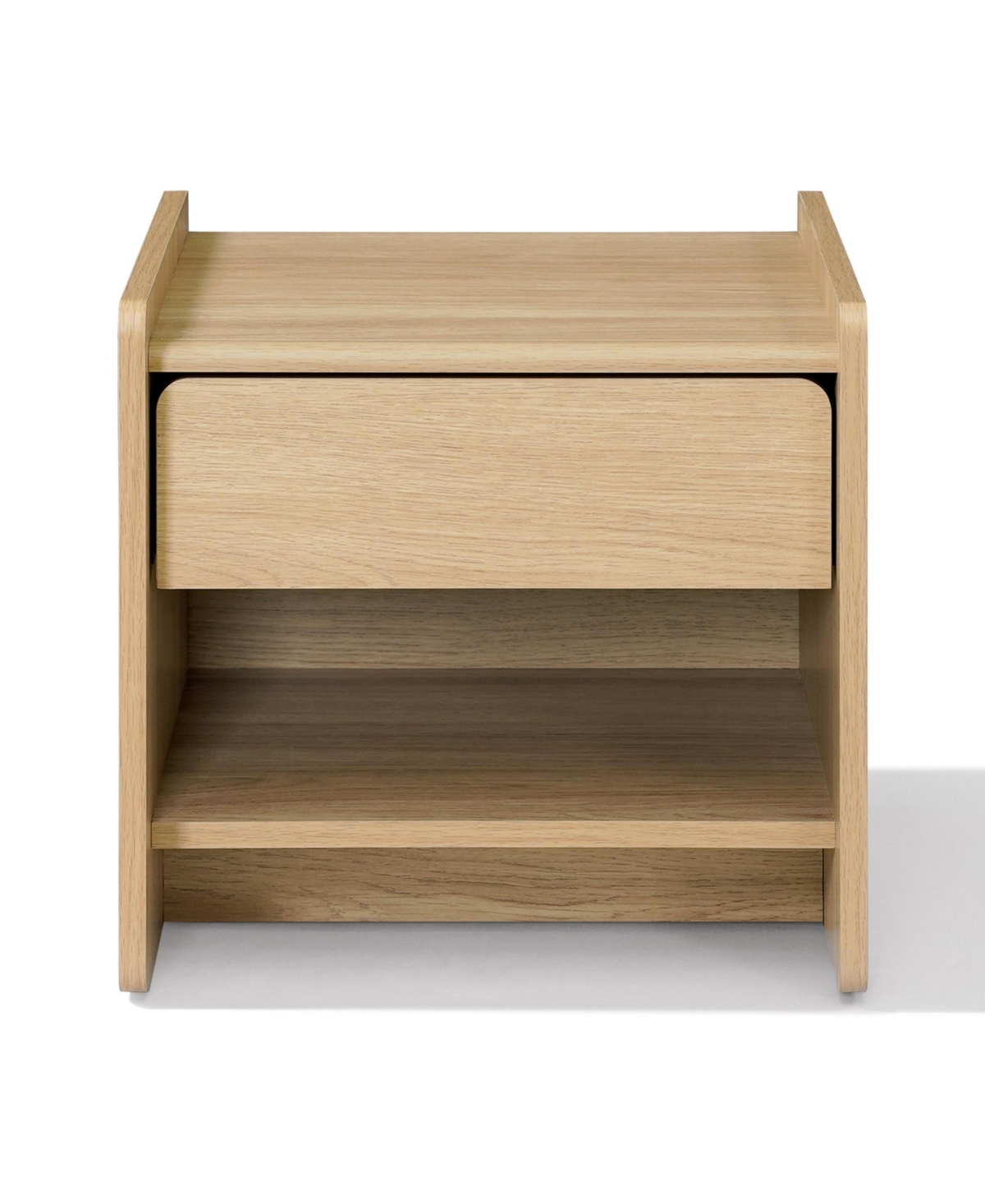 Click here for LuxenHome Hazel Oak Manufactured Wood 1-Drawer 1-S... prices