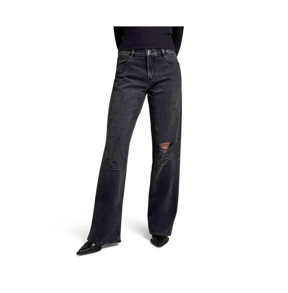 Click here for G-Star Womens Judee Loose Jeans - Worn in black sm... prices