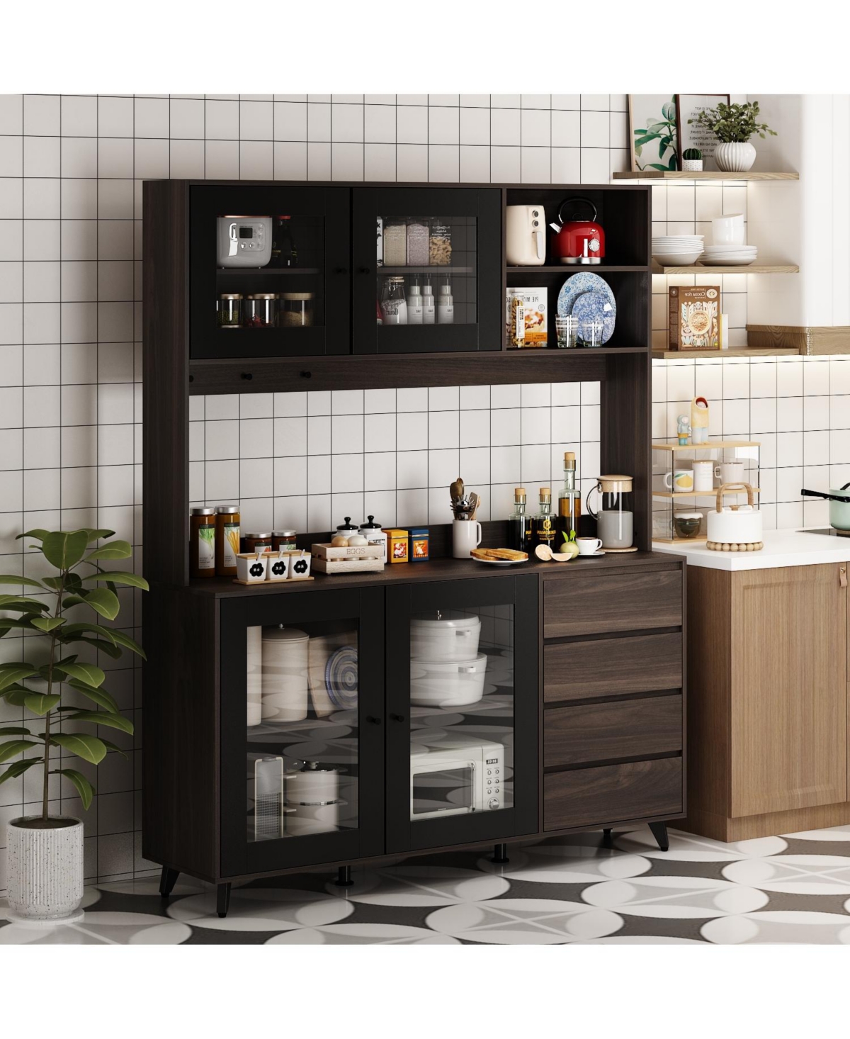 Click here for Homsee Large Kitchen Hutch Cabinet  Storage Cupboa... prices