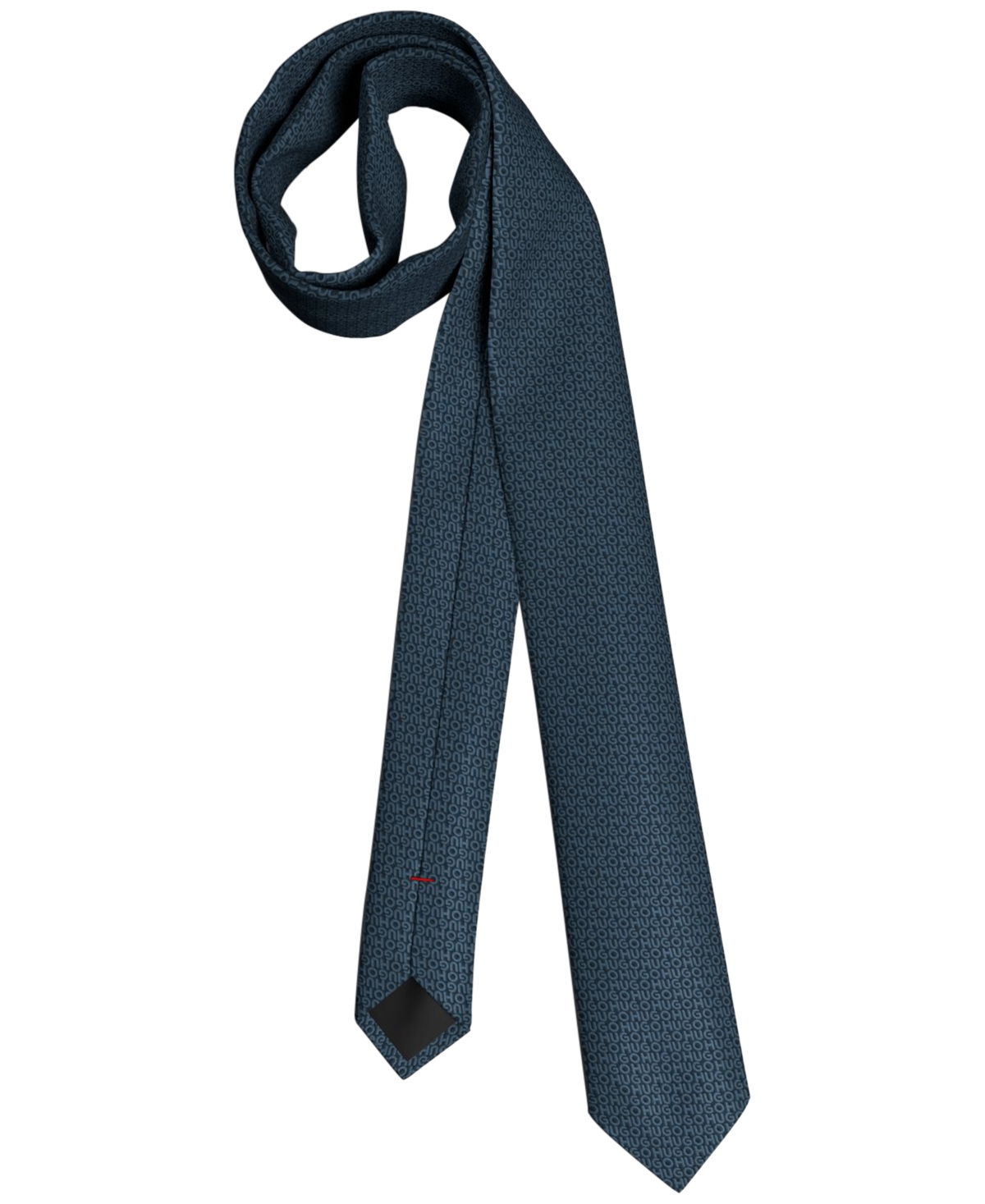 Click here for Hugo Boss Mens Silk Skinny Tie - Open Blue prices