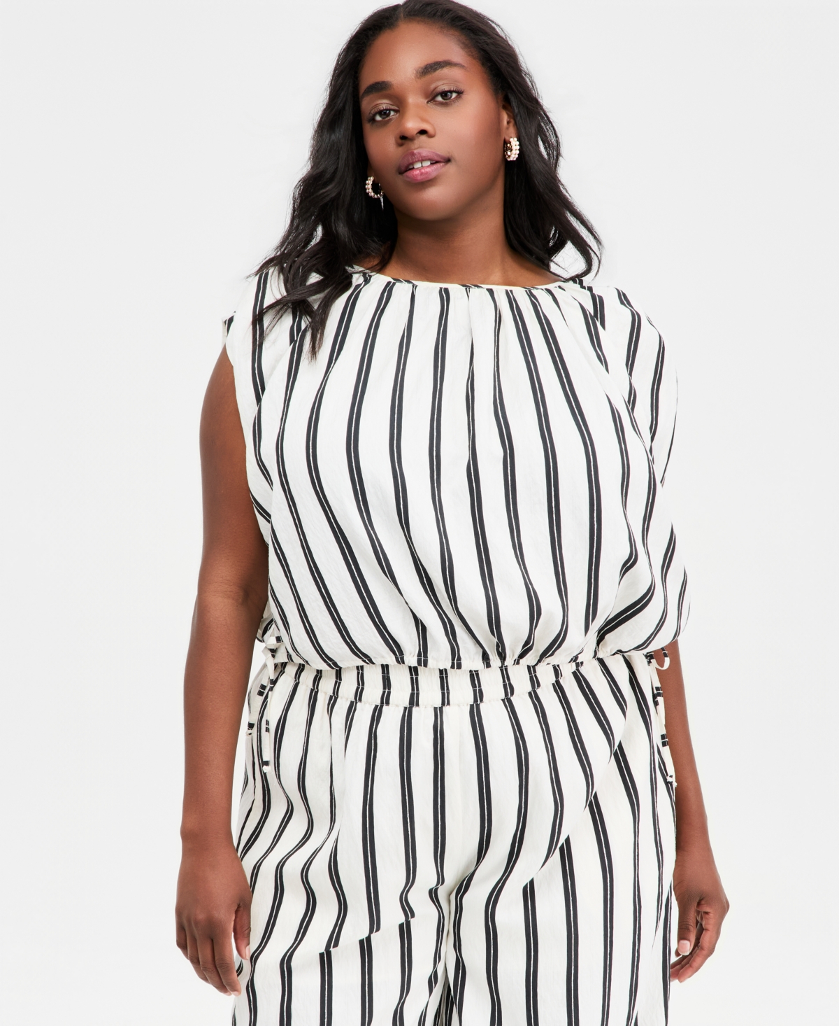 Click here for On 34th Trendy Plus Size Emma Sleeveless Side-Tie... prices