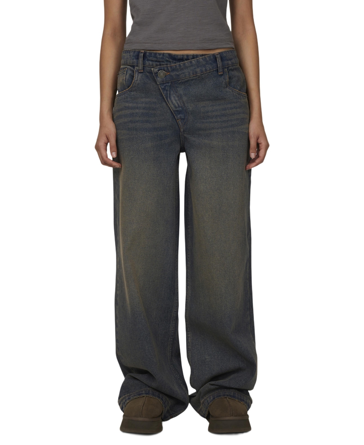 Click here for Good For Nothing Womens Baggy Vintage Wash Denim J... prices