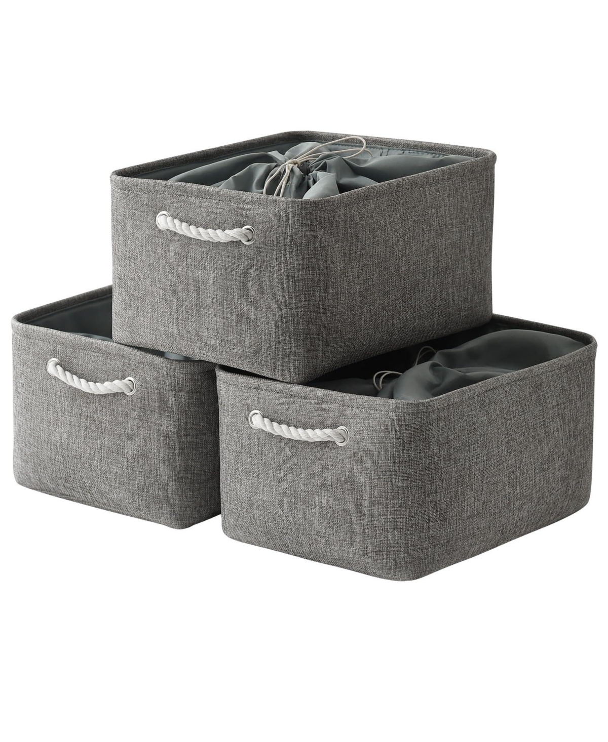 Click here for Gnuadz 3pack Storage Bins Canvas Basket Organizer... prices