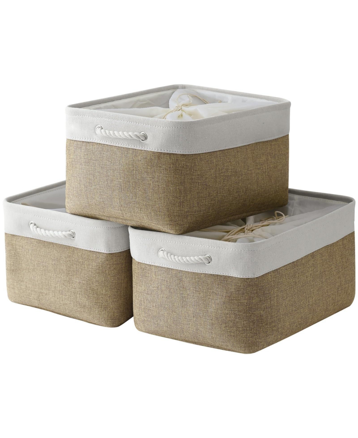 Click here for Gnuadz 3pack Storage Bins Canvas Basket Organizer... prices