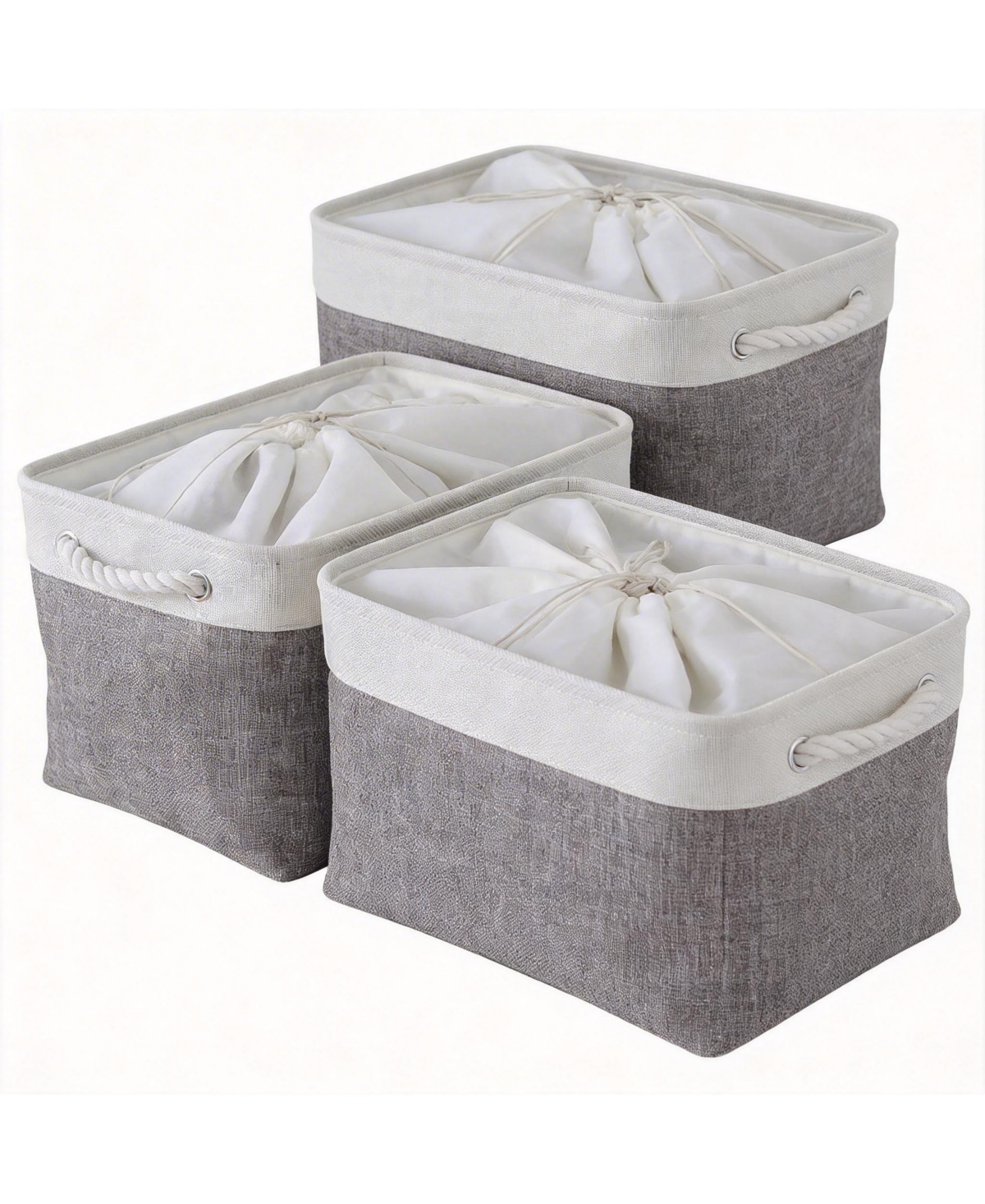 Click here for Gnuadz 3pack Storage Bins Canvas Basket Organizer... prices