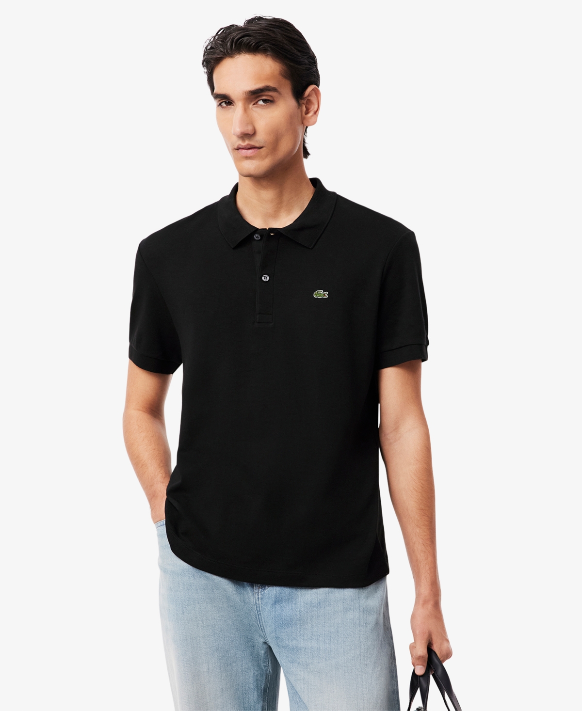 Click here for Mens Lacoste Regular Fit Soft Touch Short Sleeve P... prices