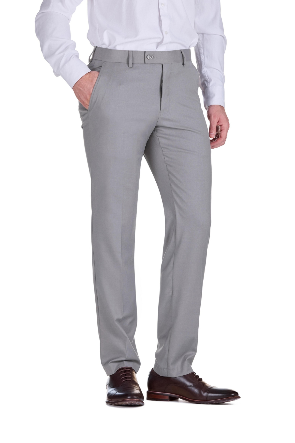Click here for Gino Vitale Mens Slim Fit Stretch Dress Pant - Lig... prices