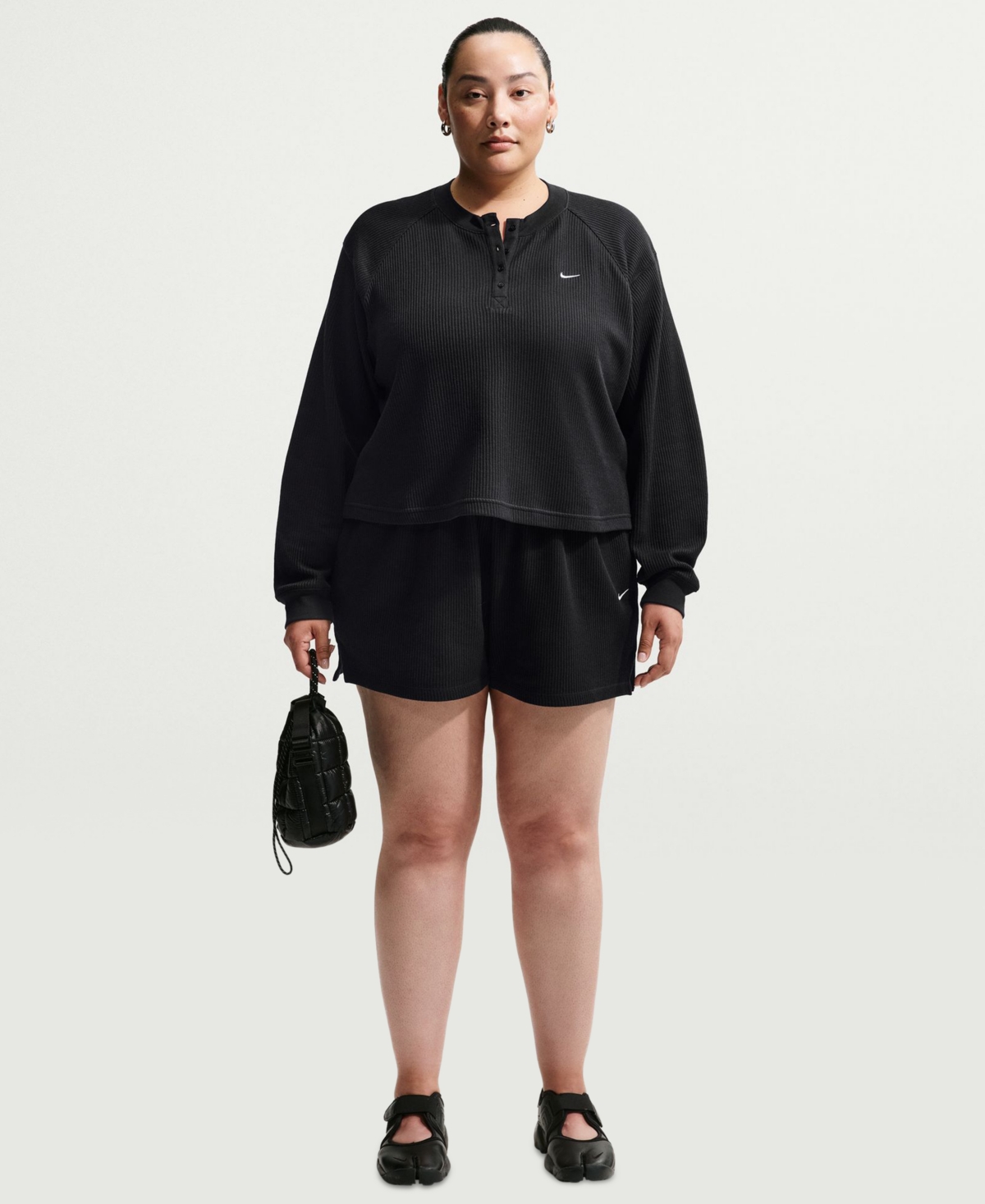 Click here for Nike Plus Size Sportswear Chill Waffle Loose Short... prices