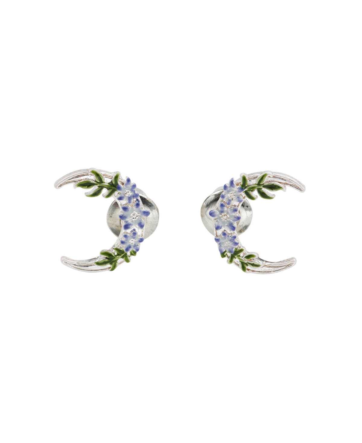 Click here for Fable England Nightshade Moon Silver Stud Earrings... prices