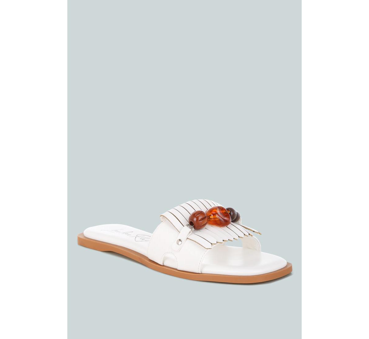 Click here for London Rag Womens Nakasa Beaded Faux Leather Slip... prices