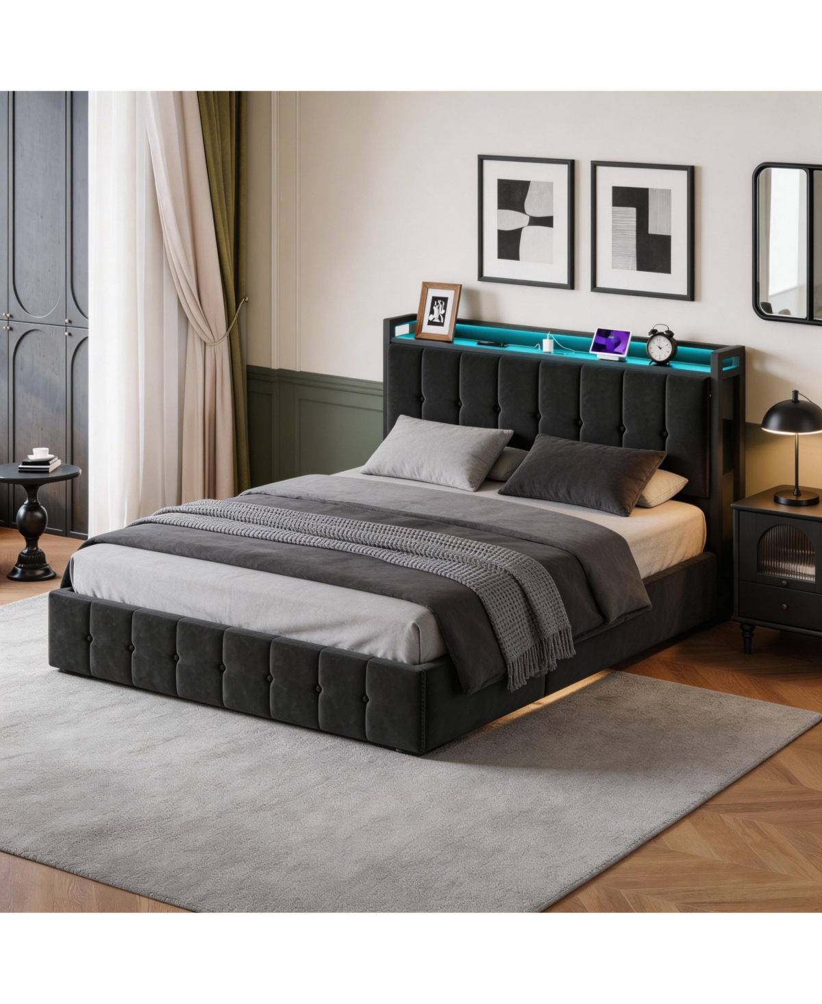 Click here for Homfan Full Size Lift-Up Hydraulic Storage Upholst... prices