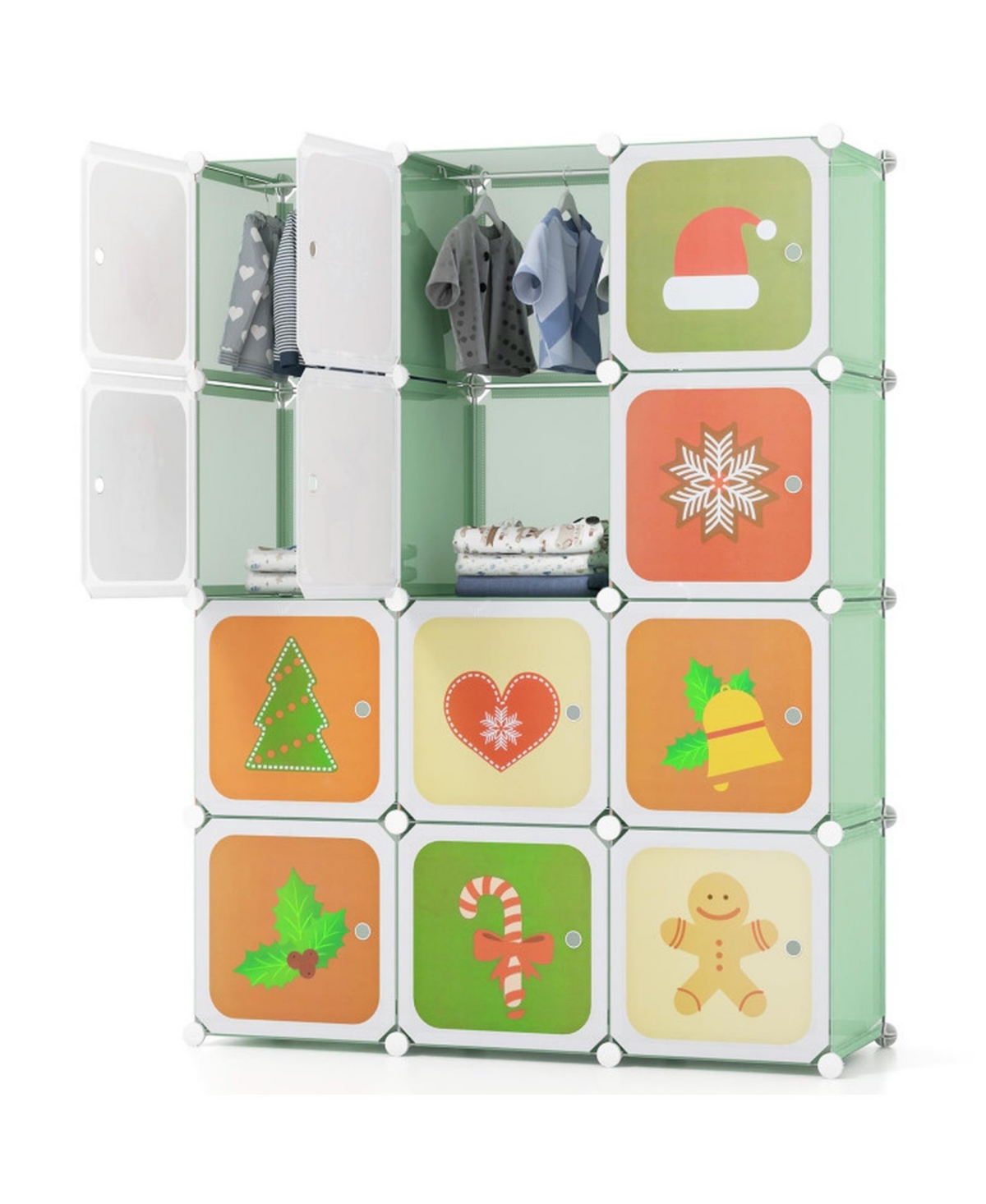 Click here for Gouun 12-Cube Modular Kids Wardrobe with Hanging S... prices
