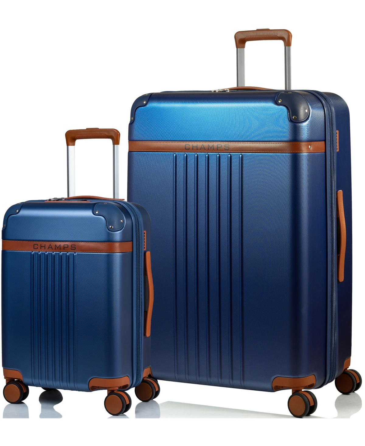 Click here for Champs 2-Pc. Vintage Hardside Luggage Set - Navy prices