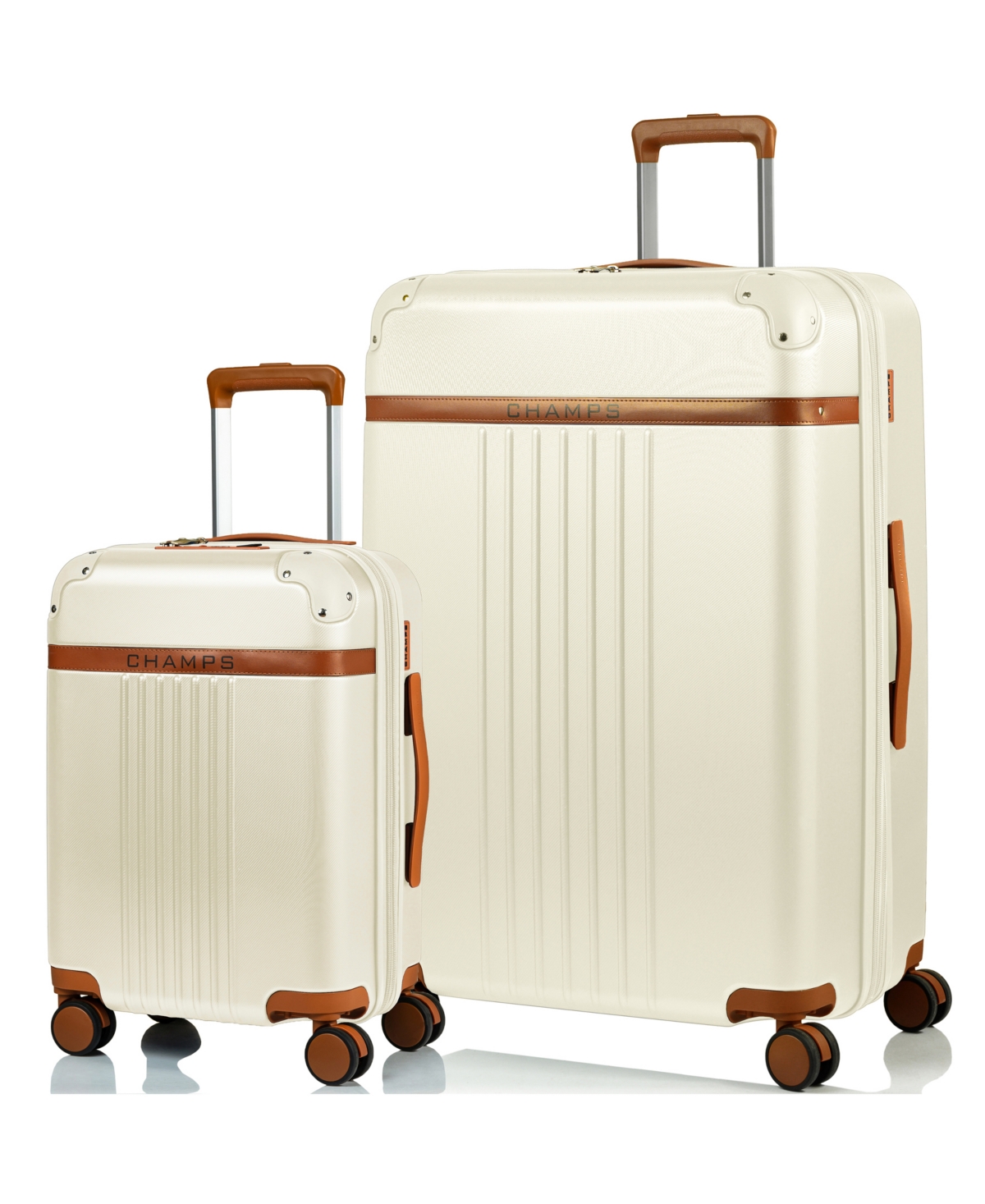 Click here for Champs 2-Pc. Vintage Hardside Luggage Set - Ivory prices