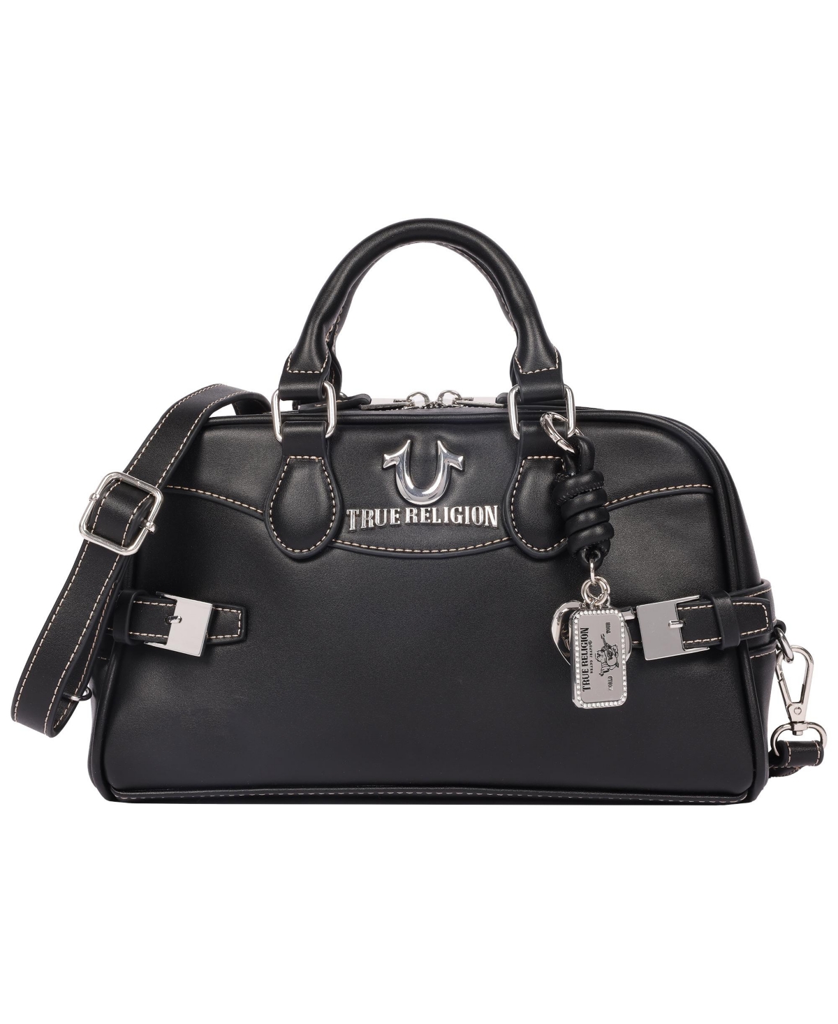 Click here for True Religion Brooks Smooth Pu Belted Satchel - Wo... prices