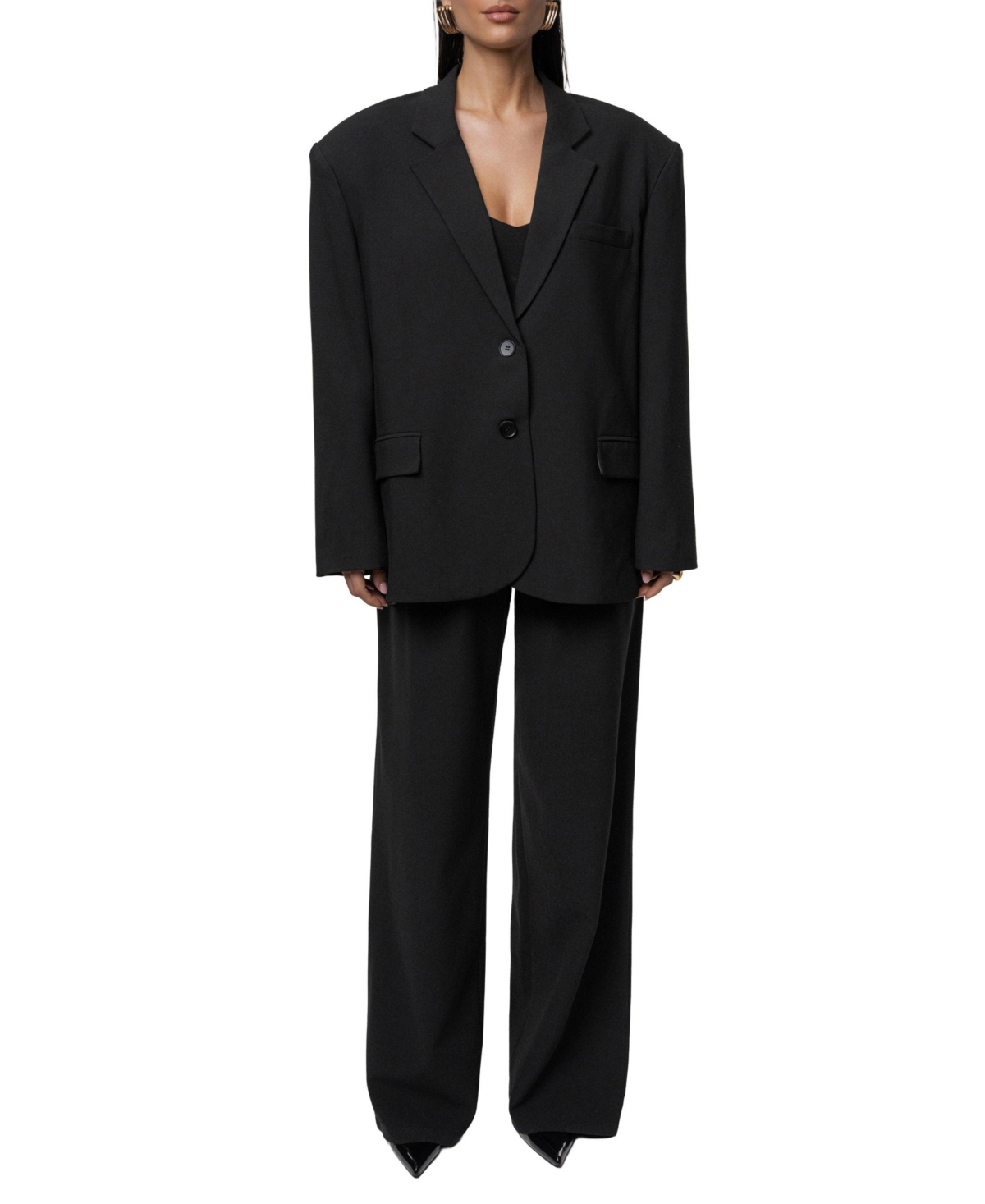 Click here for Jluxlabel Womens Core Standard Blazer - Black prices