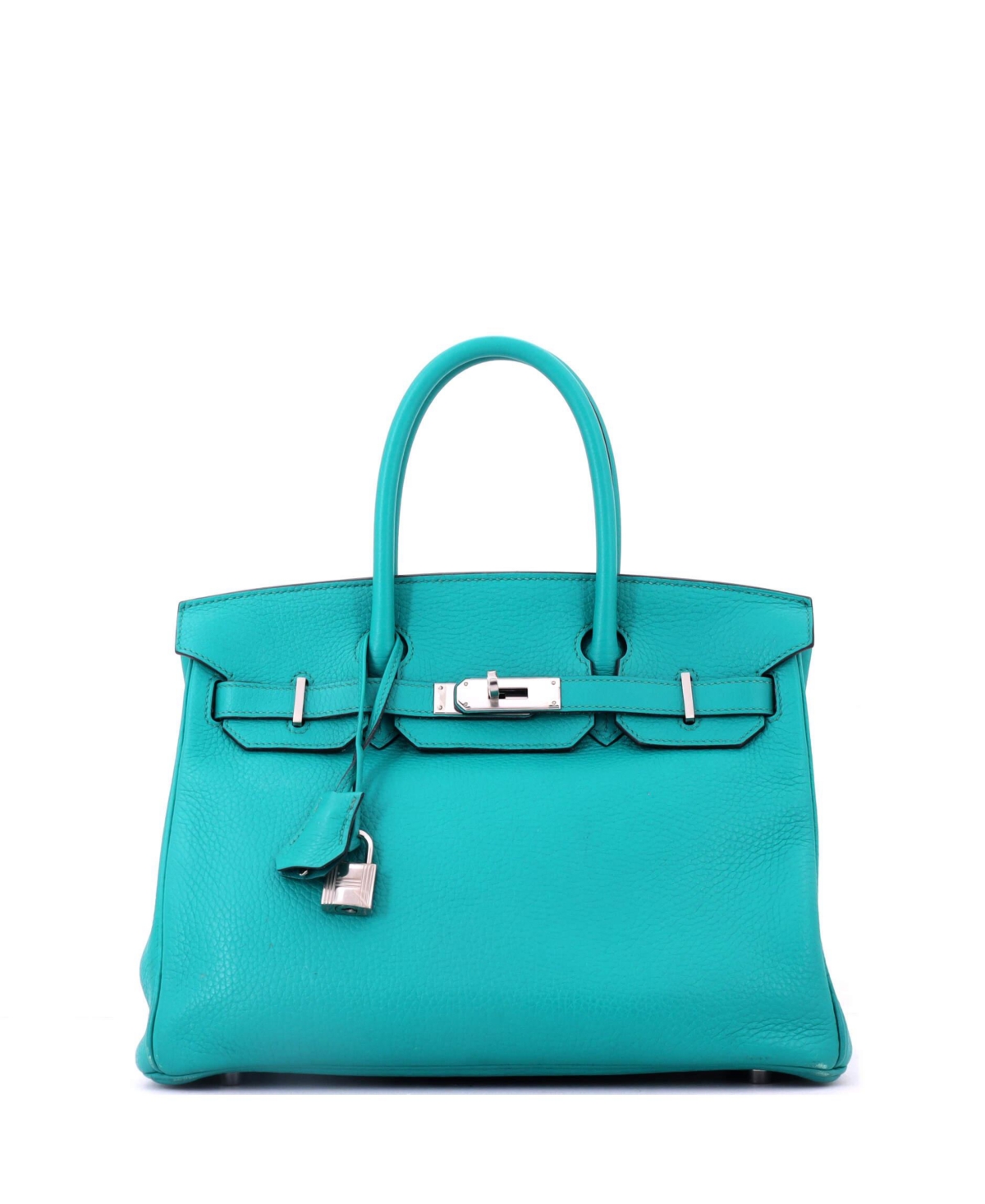 Click here for Pre-Owned HERMES Birkin 30 Handbag Blue Clemence w... prices