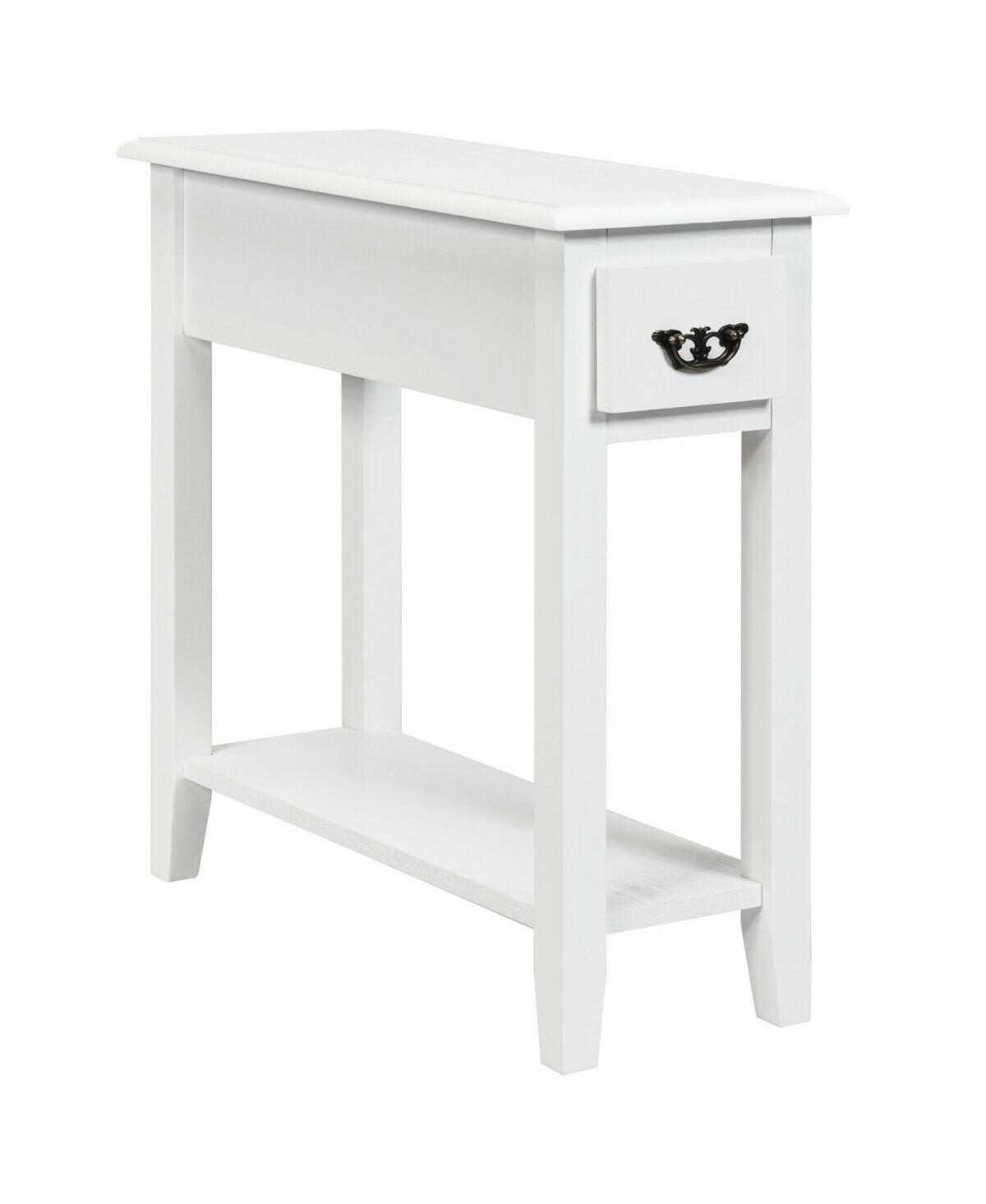 Click here for Sugift Two Tier Narrow End Table Bedside Sofa Side... prices