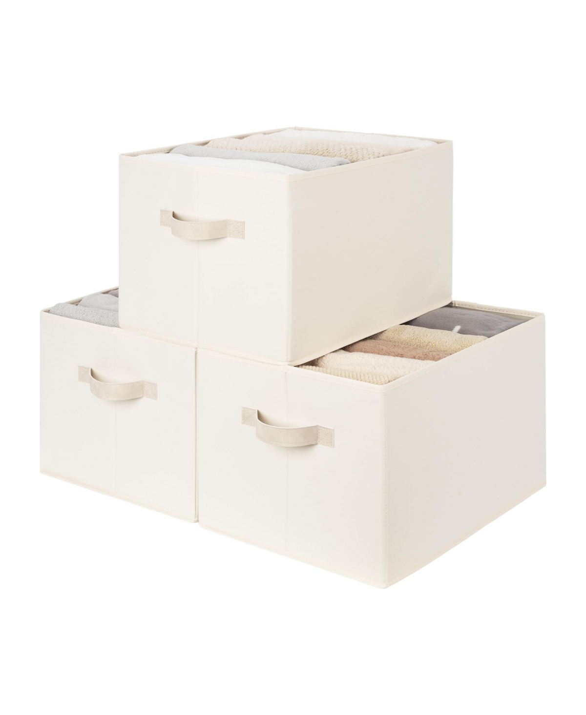 Click here for Gnuadz 3 Piece Fabric Closet Organizer Storage Bin... prices