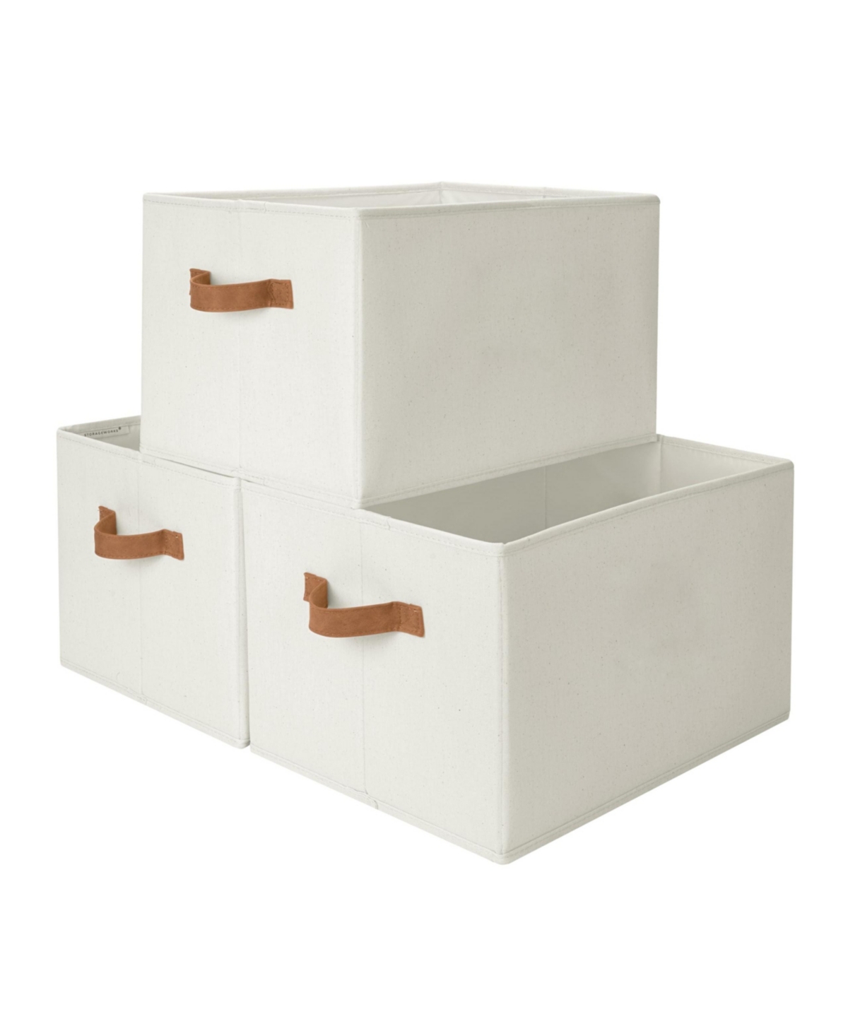 Click here for Gnuadz 3 Piece Fabric Closet Organizer Storage Bin... prices