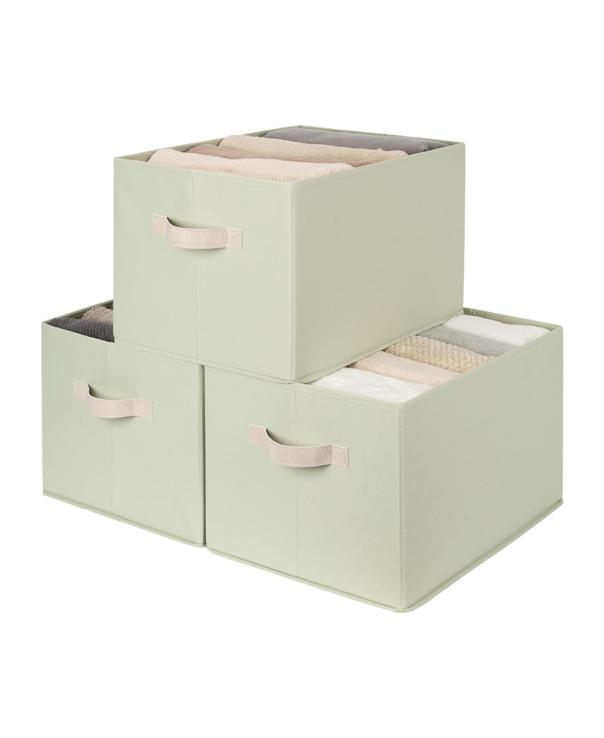 Click here for Gnuadz 3 Piece Fabric Closet Organizer Storage Bin... prices
