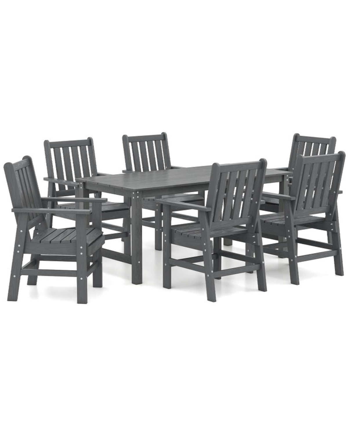 Click here for Sugifit 7-Piece Outdoor Dining Table Set for 6 Peo... prices