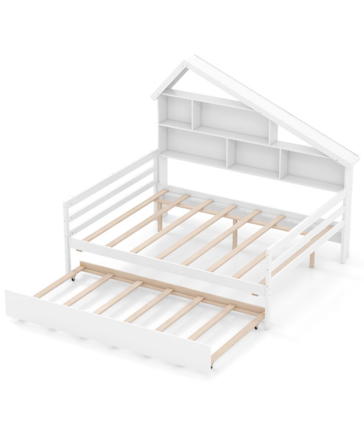 Click here for Gouun Full Kids House Bed Frame with Safety Rails... prices