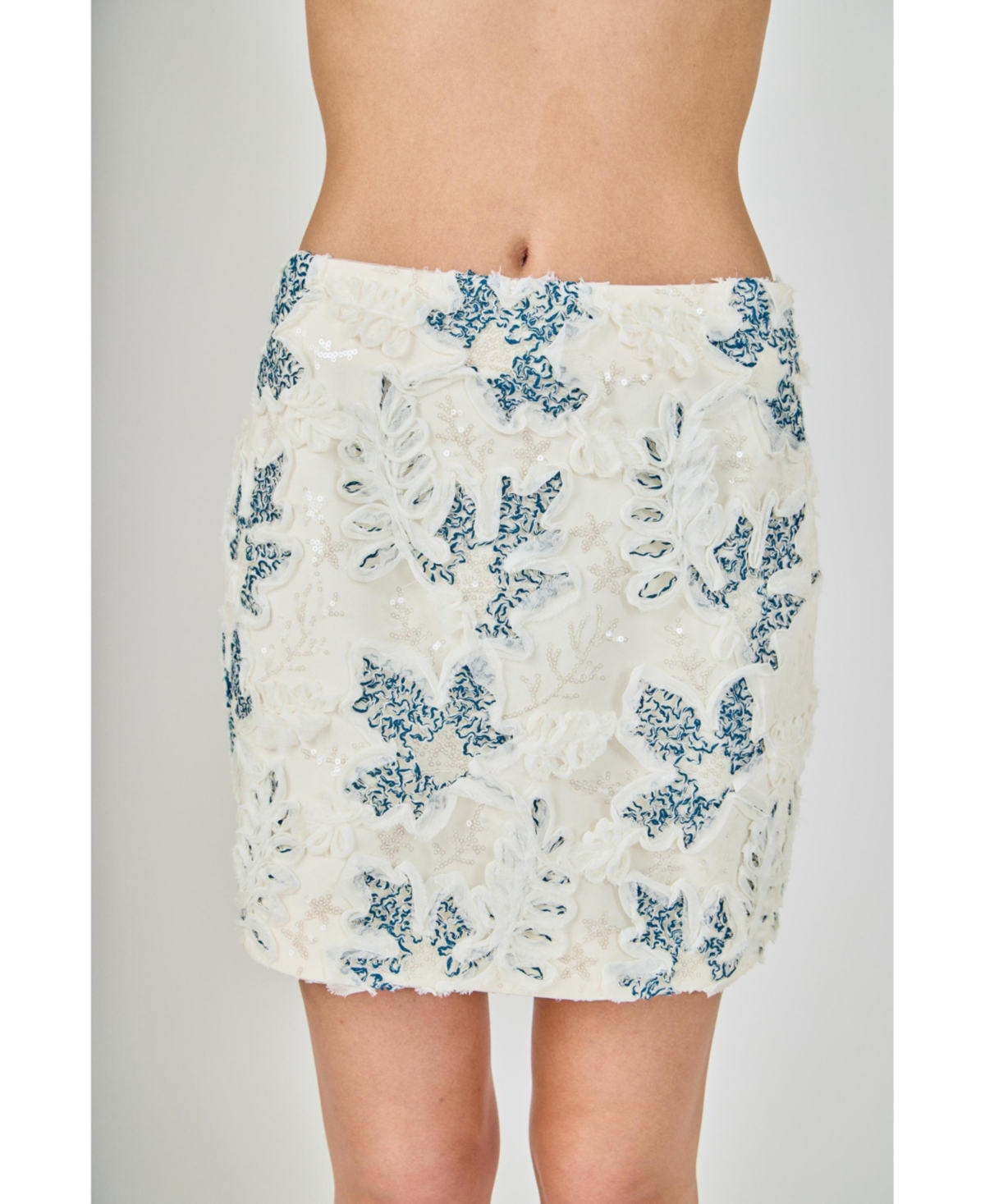 Click here for endless rose Womens Embroidered Short Skirt - Ivor... prices