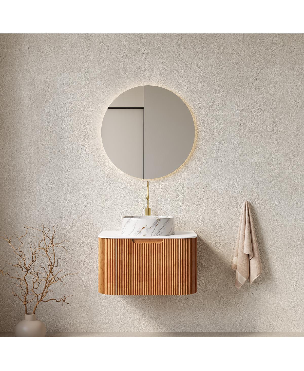 Click here for Sillysis Modern Bathroom Vanity with Stone Pattern... prices
