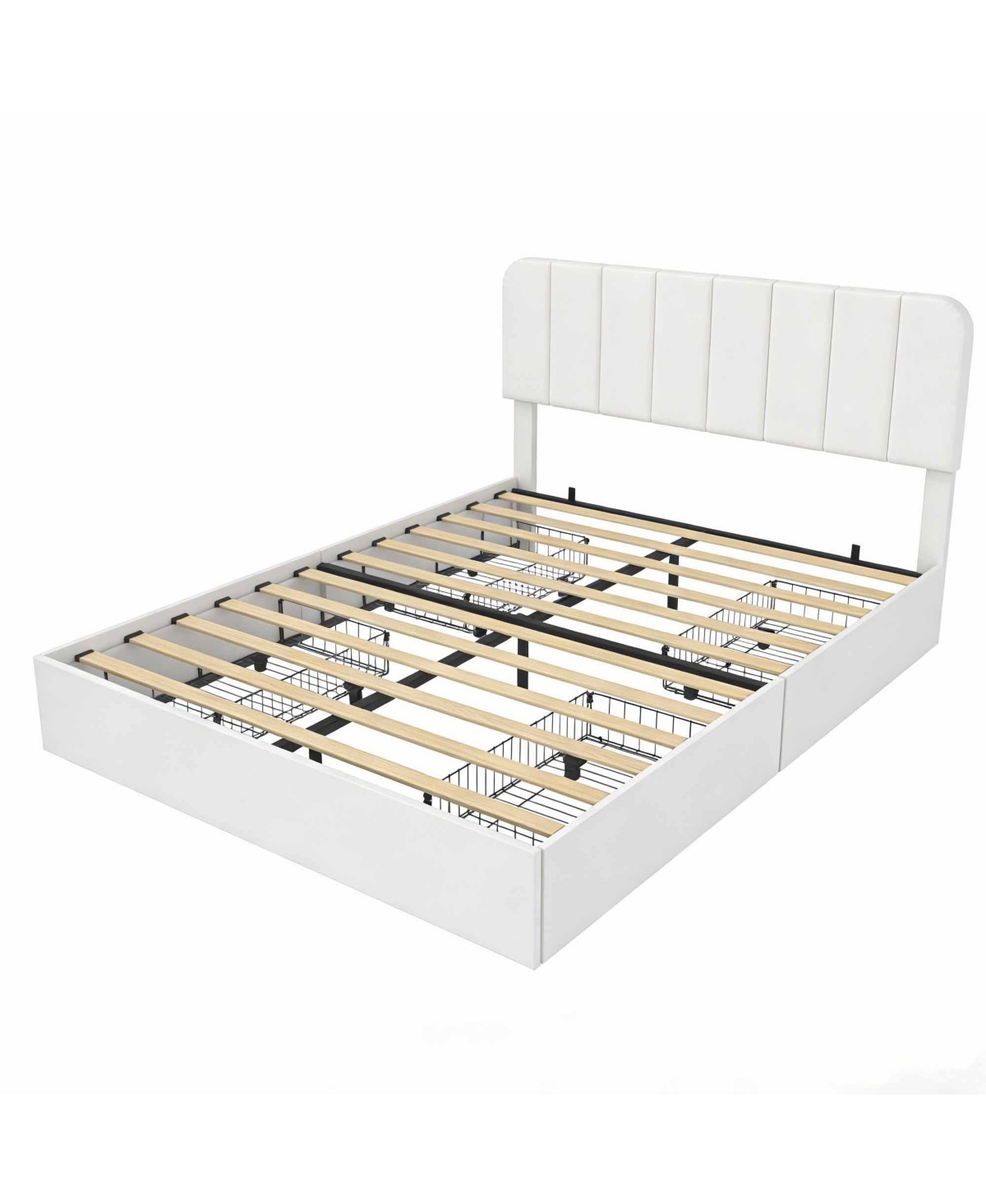 Click here for Homfan Bed Frame Heavy Duty Slats with 2 Storage -... prices
