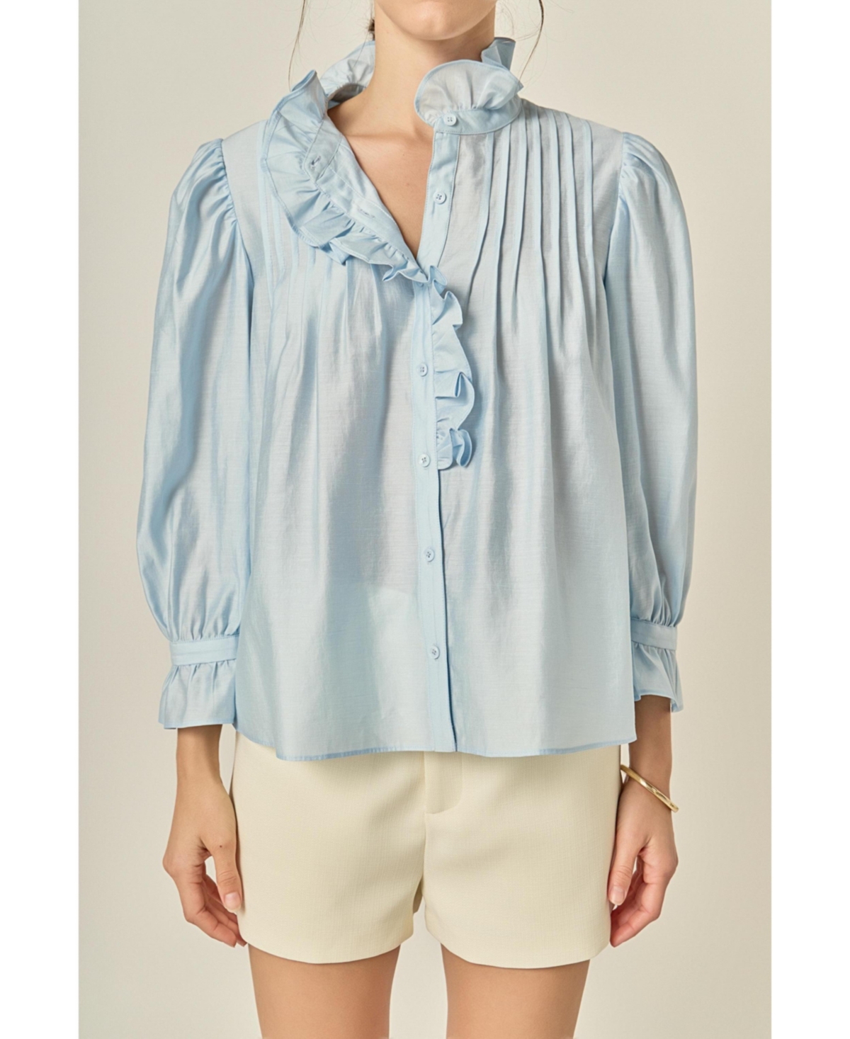 Click here for English Factory Womens Ruffle Detailed Blouse - Po... prices