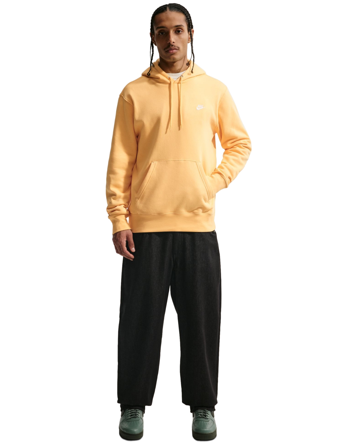 Click here for Nike Club Mens Pullover Fleece Logo Hoodie - Topaz... prices