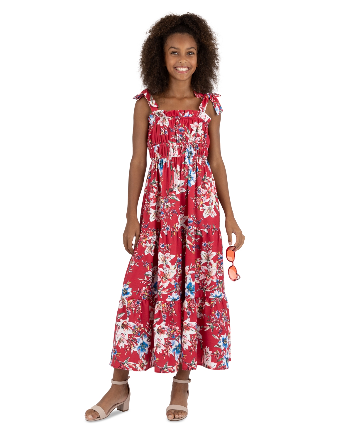 Click here for Speechless Girls 7-16 Floral Printed Maxi with Str... prices